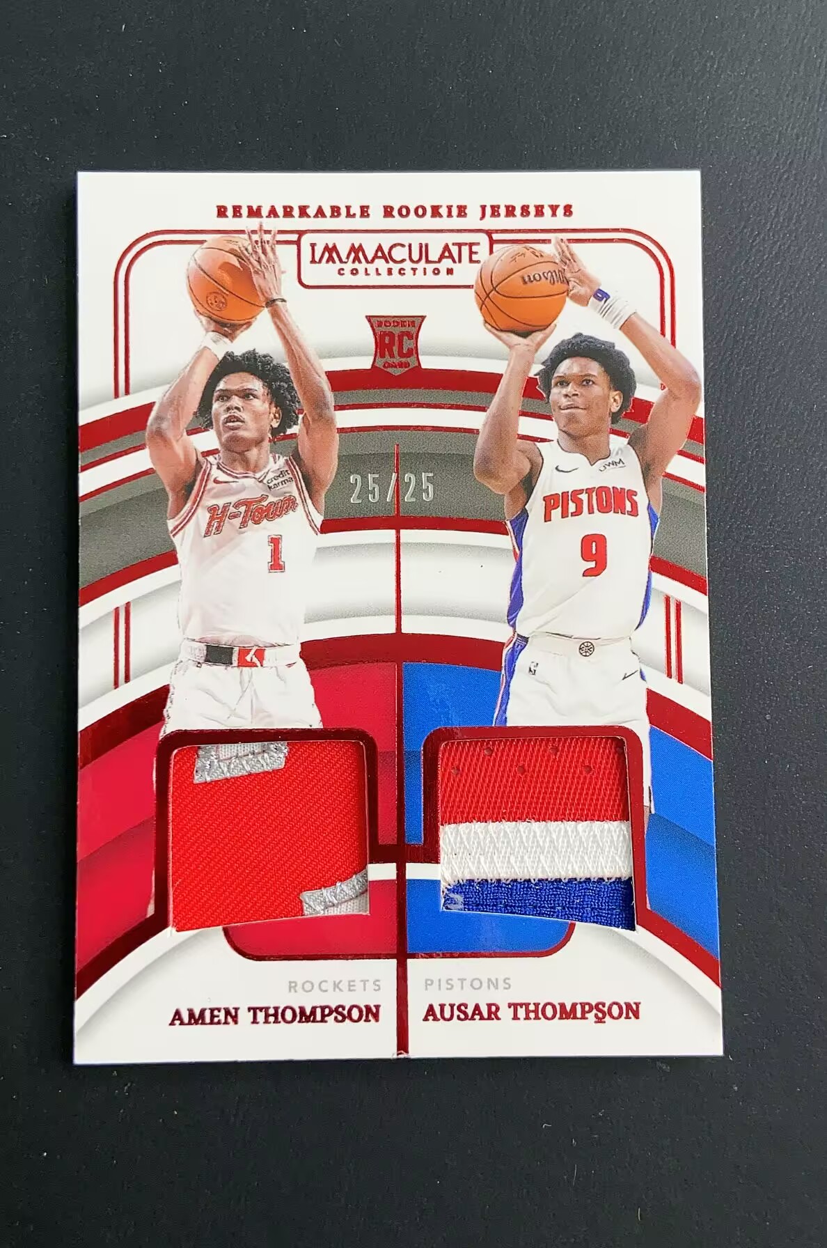 2023-24 Panini Immaculate Ausar Thompson RC 【肥猫代卖】A17T 爱咪咪 火箭 活塞 阿门 奥萨尔 ...