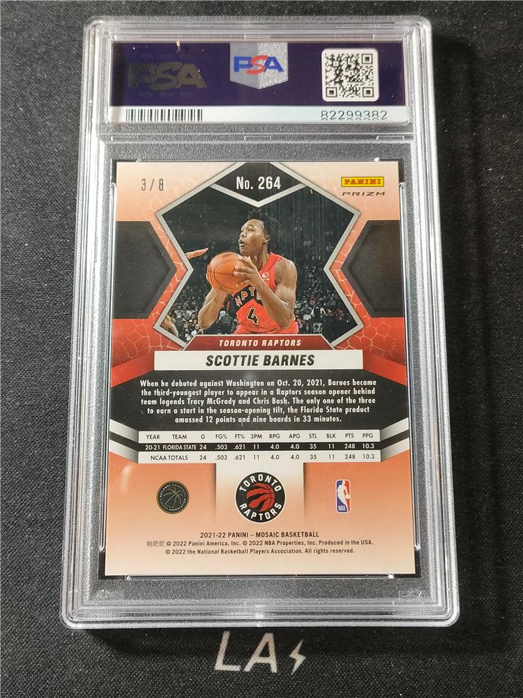 【LA拍卖】2021-22 Panini Mosaic Scottie Barnes 天猫幸运信封马赛克 新秀RC 斯科蒂 巴恩斯 最佳新秀 ...