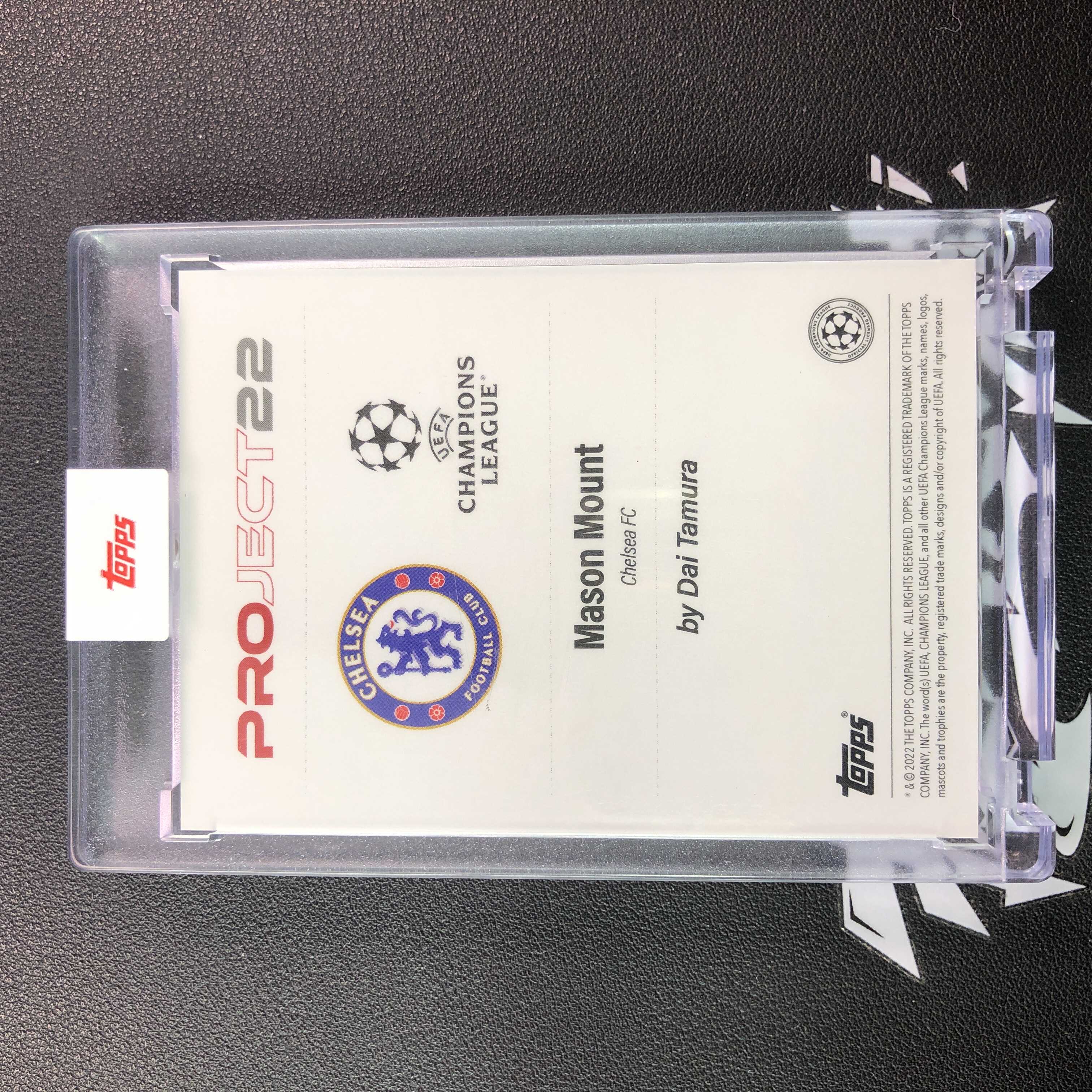 【怒射拍卖 接代卖】拔脚空空A2 2022 topps project 22艺术家联名油画 Mason Mount 芒特 切尔西 欧冠 原封砖 ...