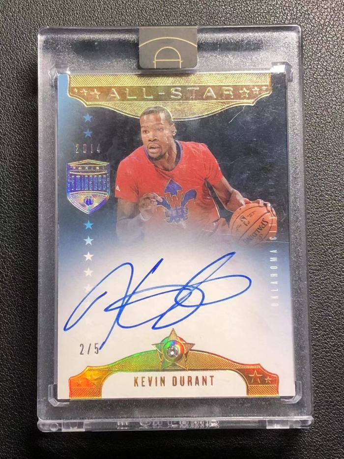 【超新星精品】2019 20 Panini Eminence Kevin Durant 大真金 雷霆 杜兰特 2 5编 全明星钻石 签字 卡签
