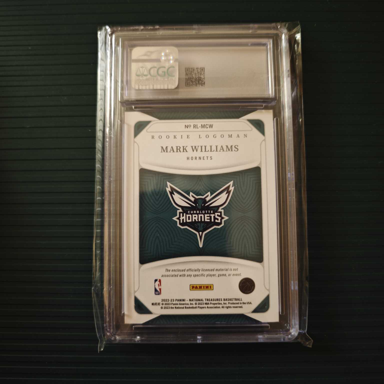 2022-23 Panini National Treasures Mark Williams RC 国宝 新秀 马克威廉姆斯 5/5编双同背 ...