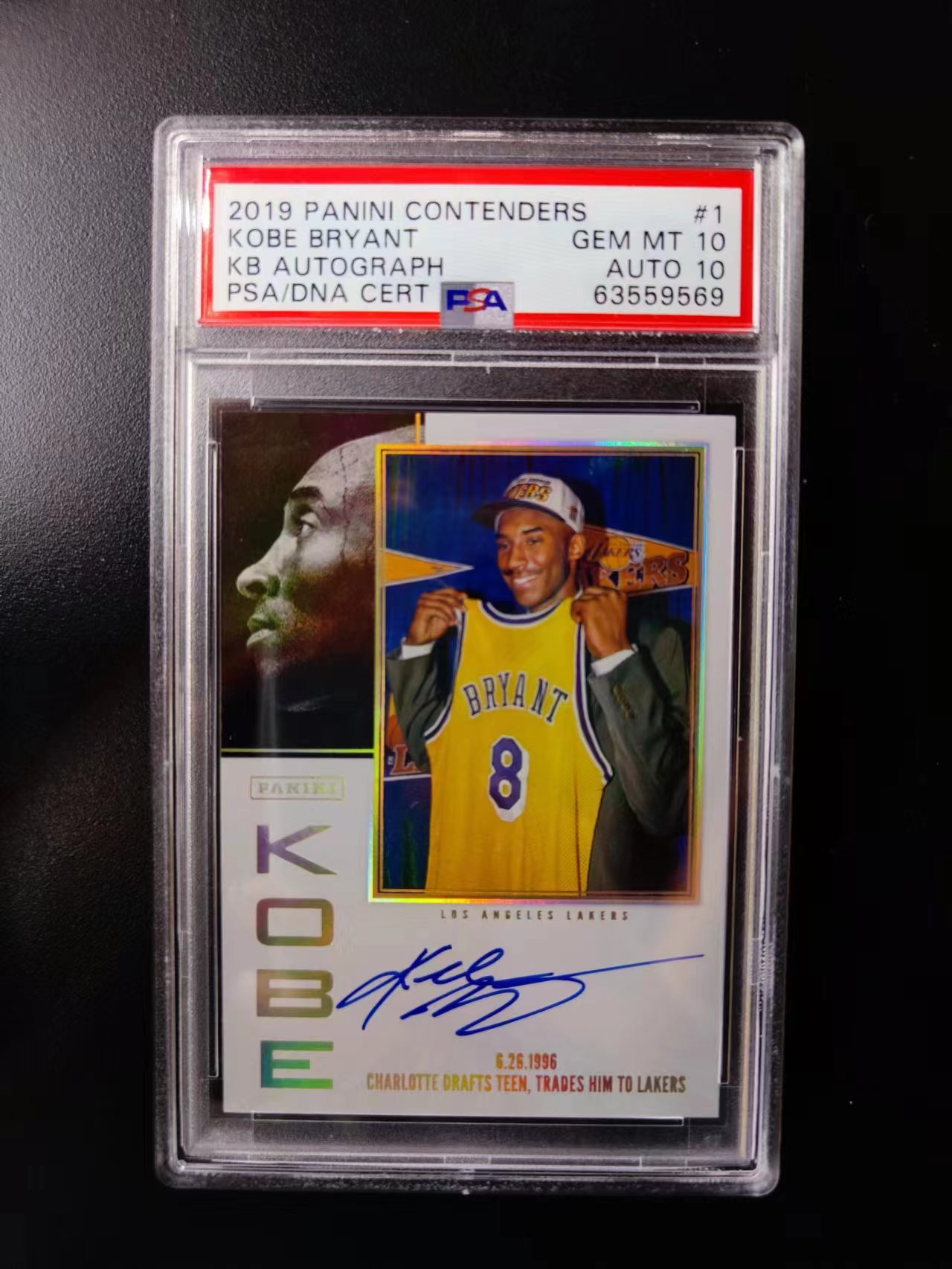 2019-20 Panini Contenders Kobe Bryant 【Oo椰代拍】科比 布莱恩特 专属系列 选秀时刻 签字 大比例 卡 ...