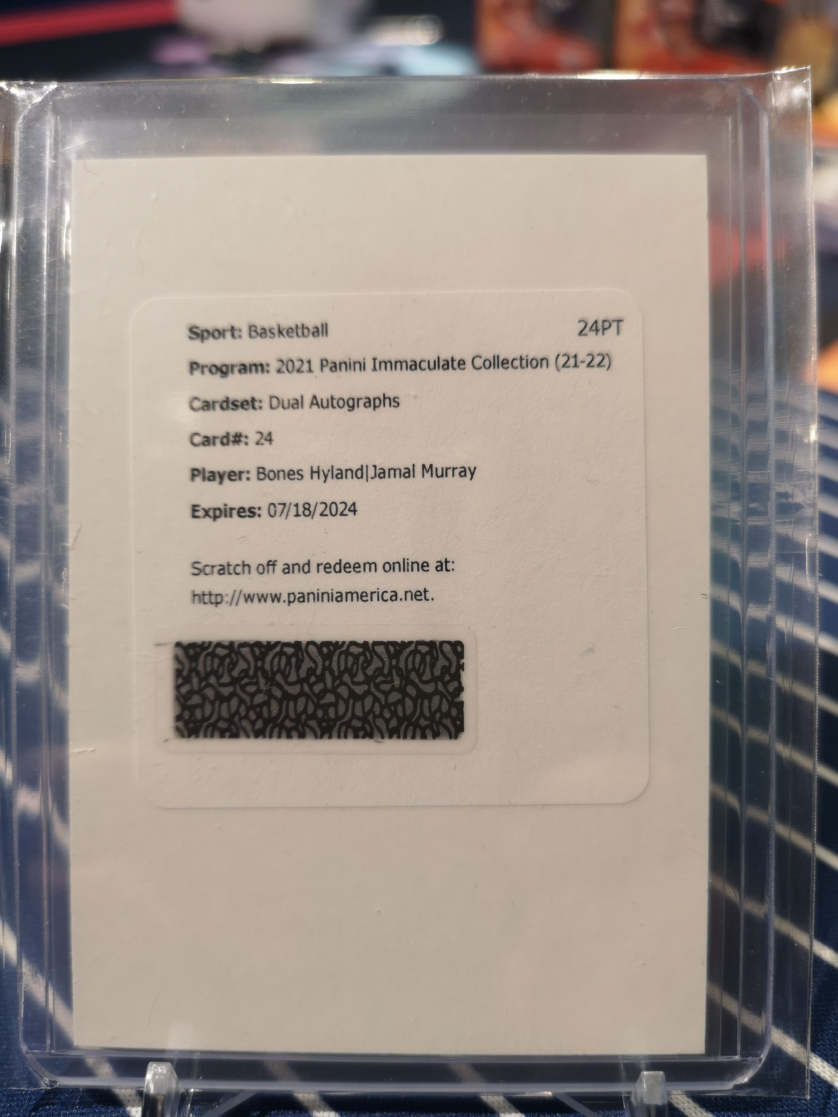 【卡趣代拍】2021-22 painini imm 掘金队 骨头 海兰德 贾马尔 穆雷 双人签字卡 卡签 交换板 只发板不发码 收藏必备 感谢惠顾 -allen 卡淘