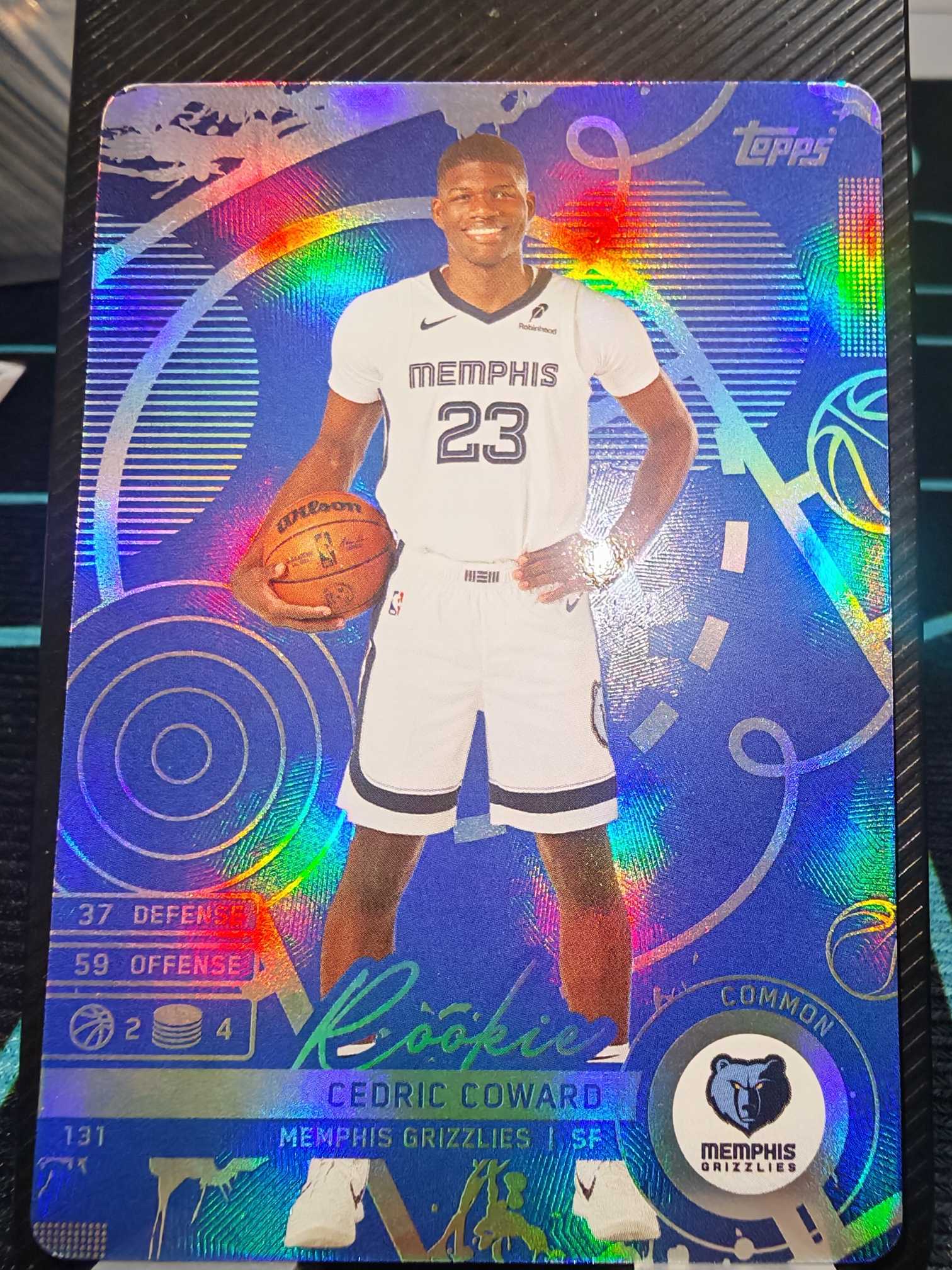 2025 Topps Match Attax Cedric Coward 灰熊 塞德里克 考沃德 蓝折折射refractor特卡 凑套必备 ...