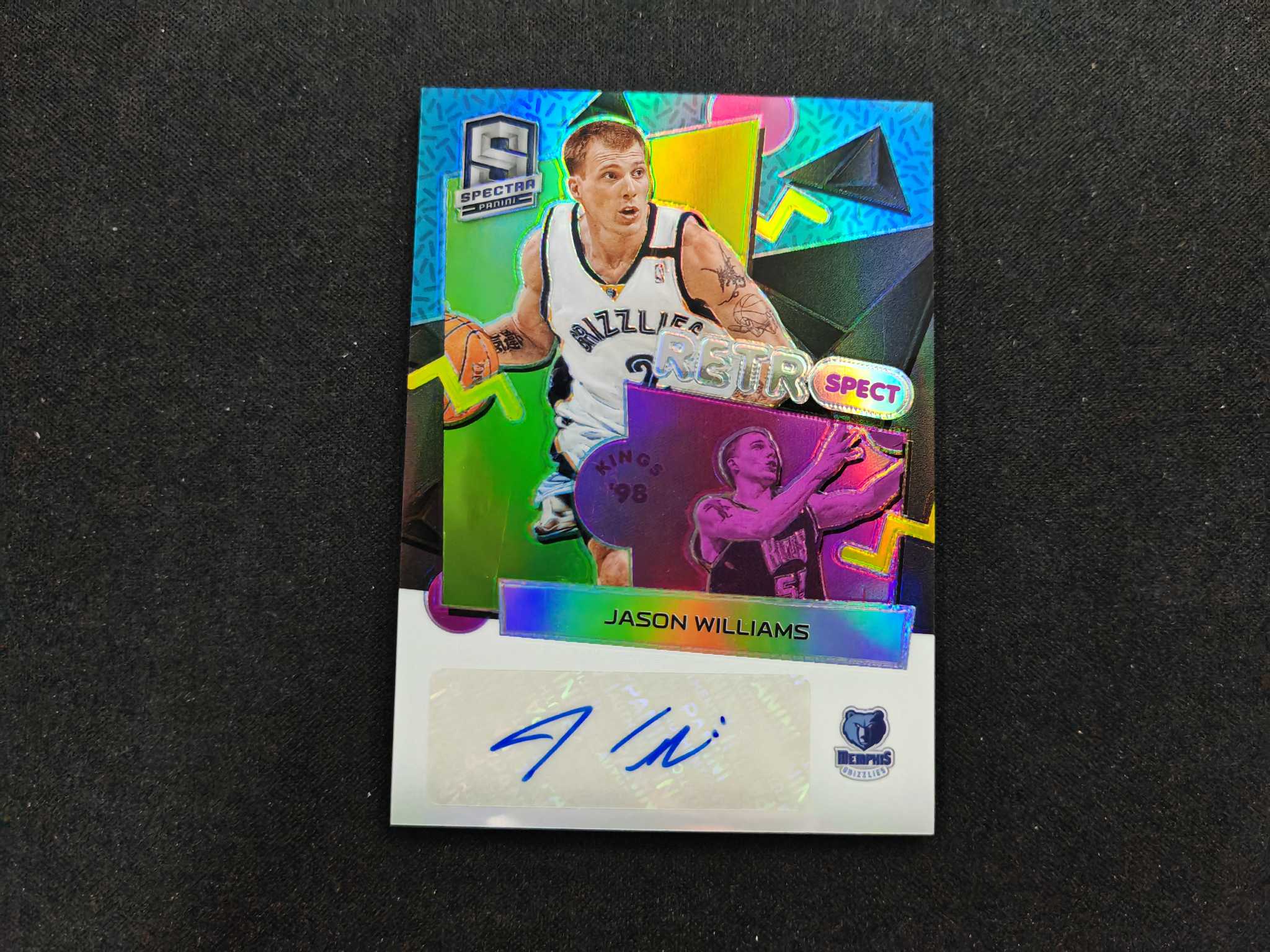 2022-23 Panini Spectra Jason Williams SC球星卡 光谱 灰熊 白巧克力 杰森威廉姆斯 签字 银折 99编 ...
