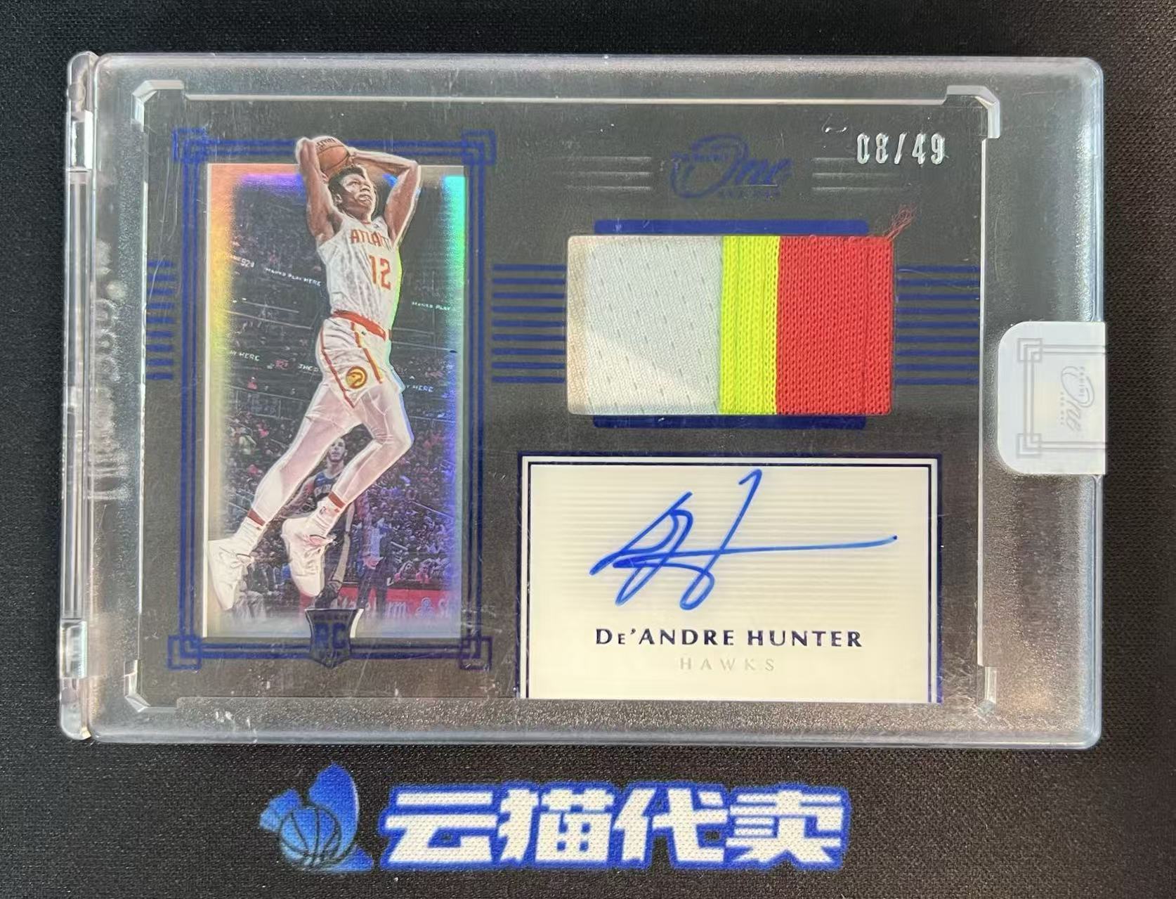2019-20 Panini One and One DeAndre Hunter RC 德安德烈亨特 老鹰 新秀 OAO 8/49编 签字 ...
