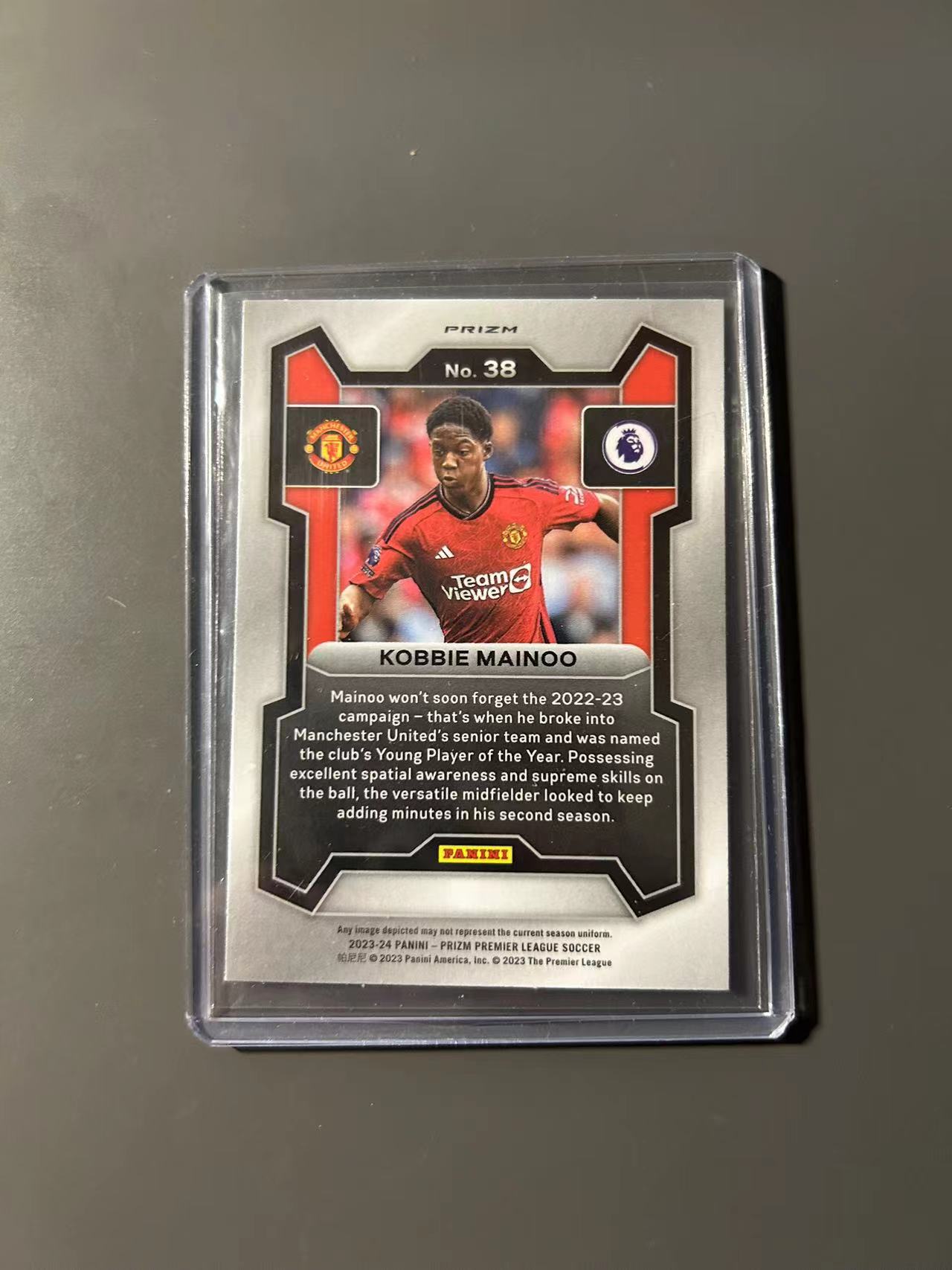2023-24 Panini Prizm Kobbie Mainoo RC 【灰灰代拍】英超pz 新秀 科比 梅努 银折 正银折 曼联 英格兰 ...