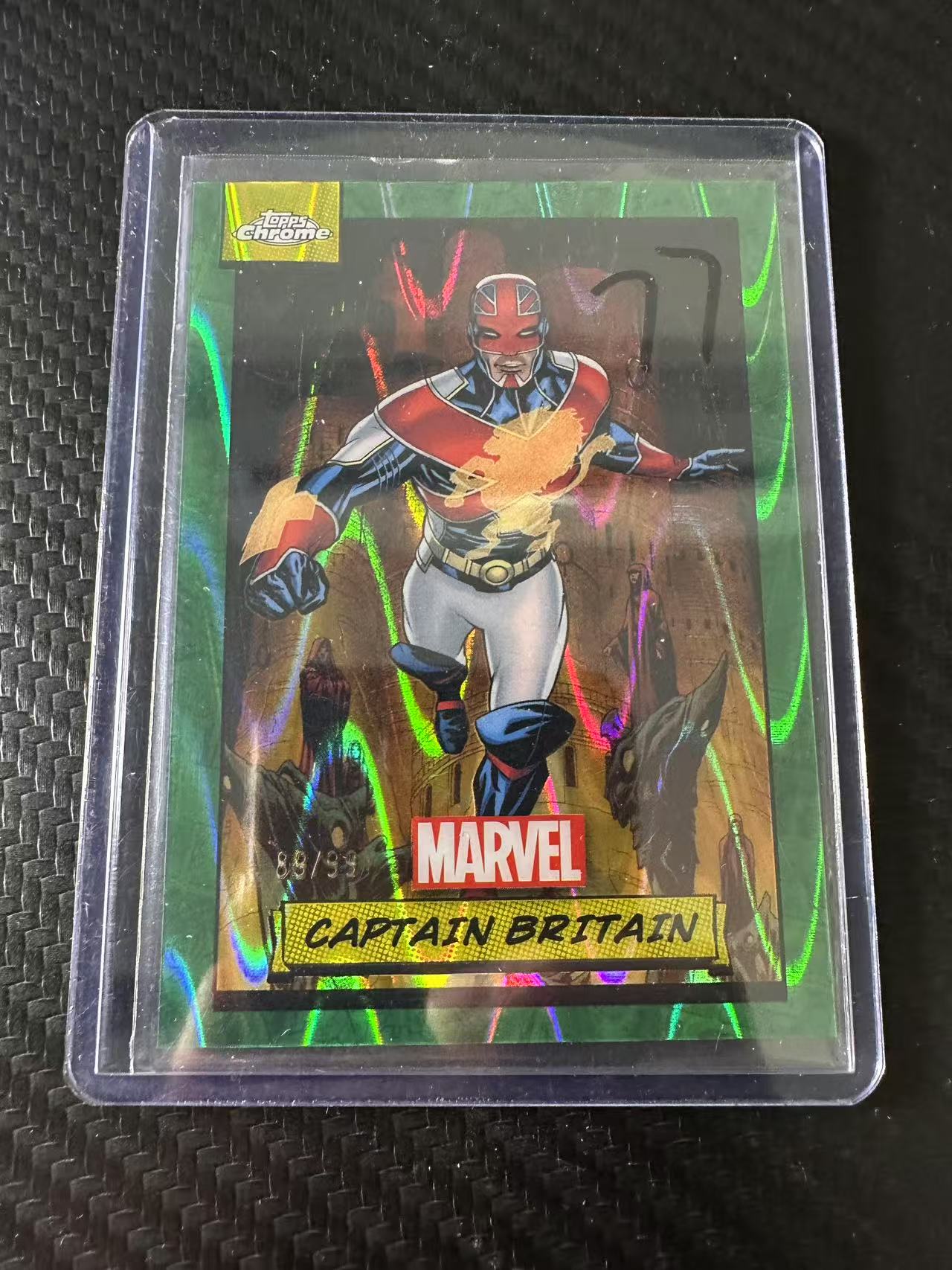 2024 Topps Marvel (MCU) 漫威 Chrome 元年 【十点代拍】 89/99编 绿熔岩折射 英国队长 Captain ...