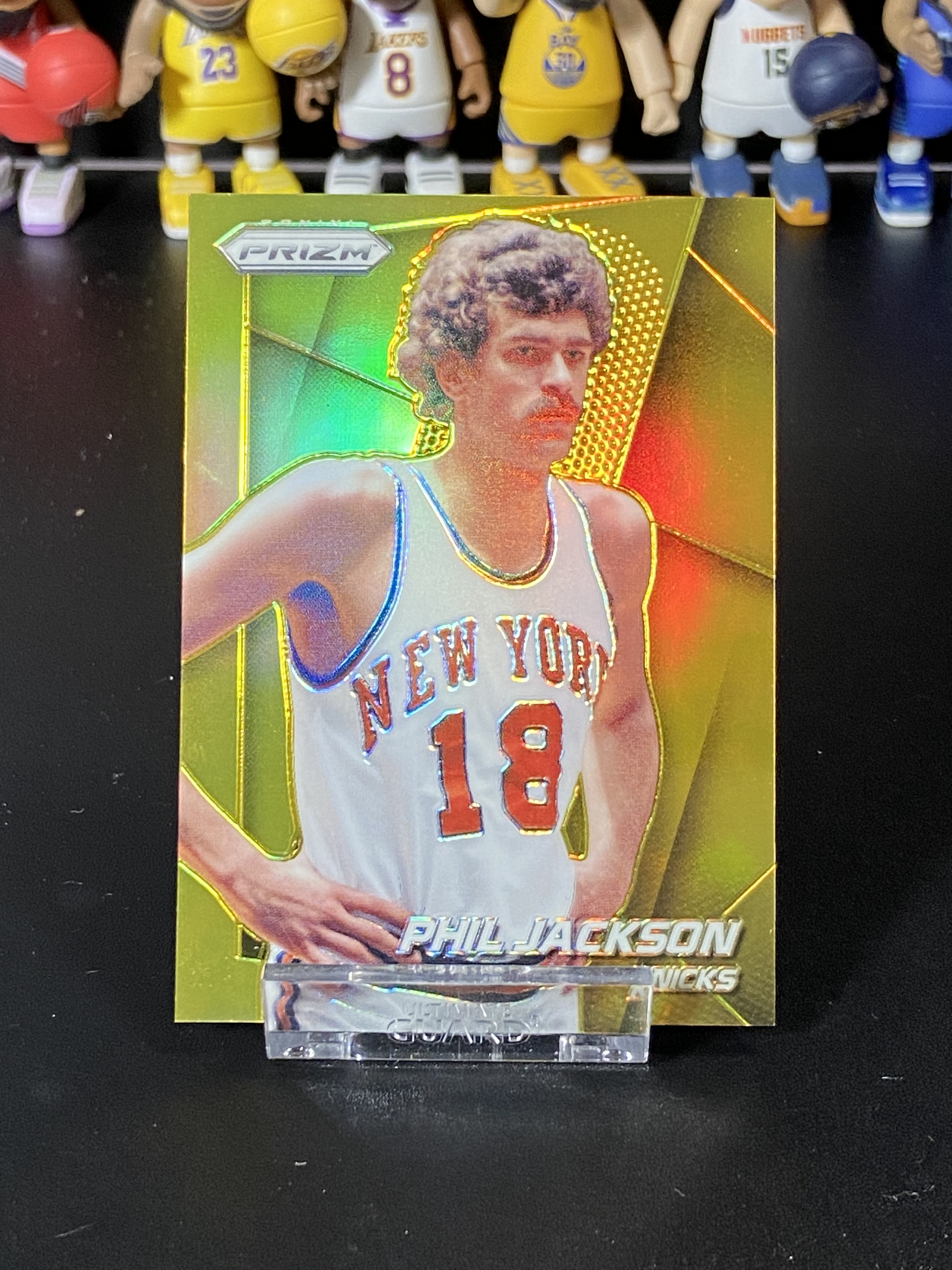 【喷子拍卖】2014-15 Panini Prizm Phil Jackson 纽约尼克斯 禅师 菲尔 杰克逊 正金折 10编 hit卡 专收 ...
