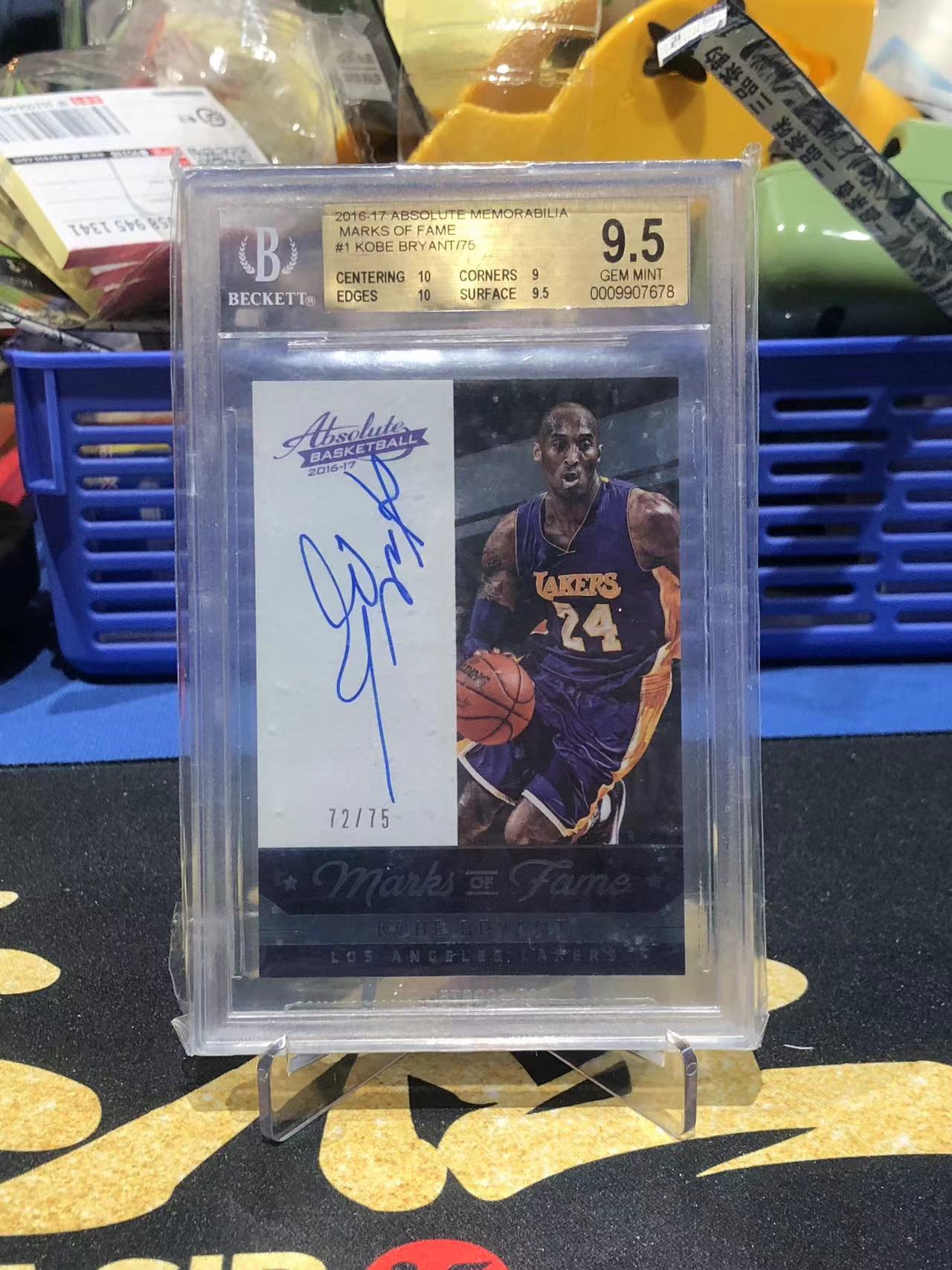 2016-17 Panini Absolute Kobe Bryant 【丙卡社代卖】科比 布莱恩特 湖人 abs 72/75编 签字 卡签 ...