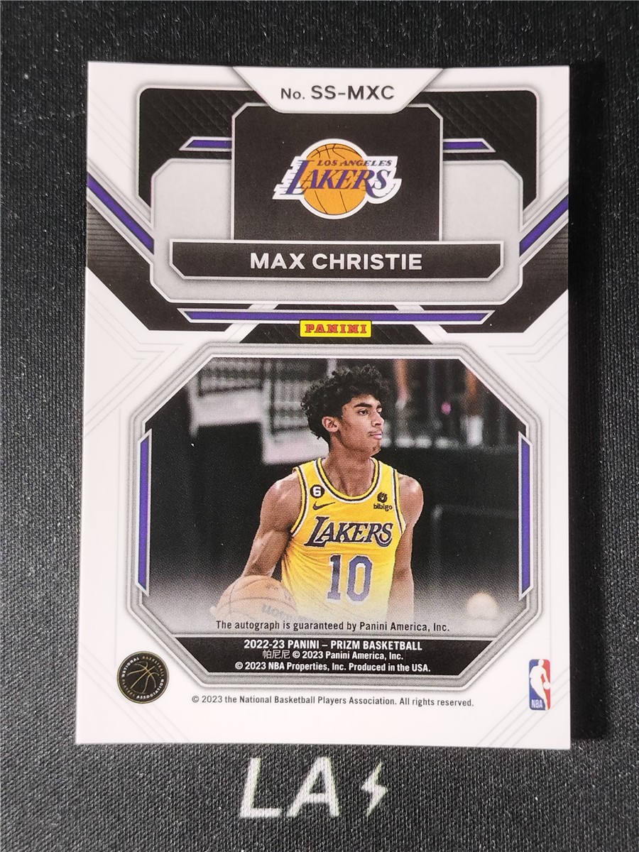 【LA拍卖】2022-23 Panini Prizm Max Christie 新秀RC 马克斯 克里斯蒂 湖人队 Sensational ...