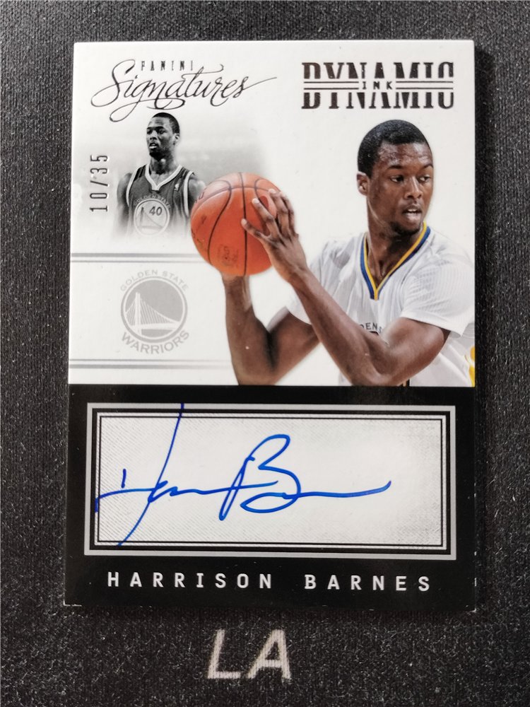 【LA拍卖】2013-14 Panini Signatures Harrison Barnes 哈里森 巴恩斯 勇士 国王 马刺 北卡黑鹰 ...