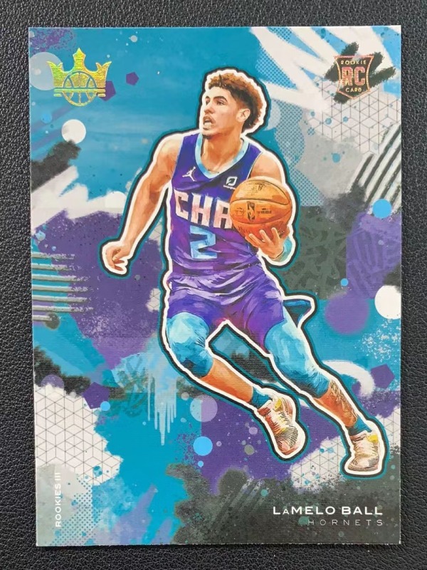 2020 21 Panini Court Kings Lamelo Ball Rc 油画 新秀 黄蜂 拉梅洛鲍尔 三球 三级油画【九杀八】86