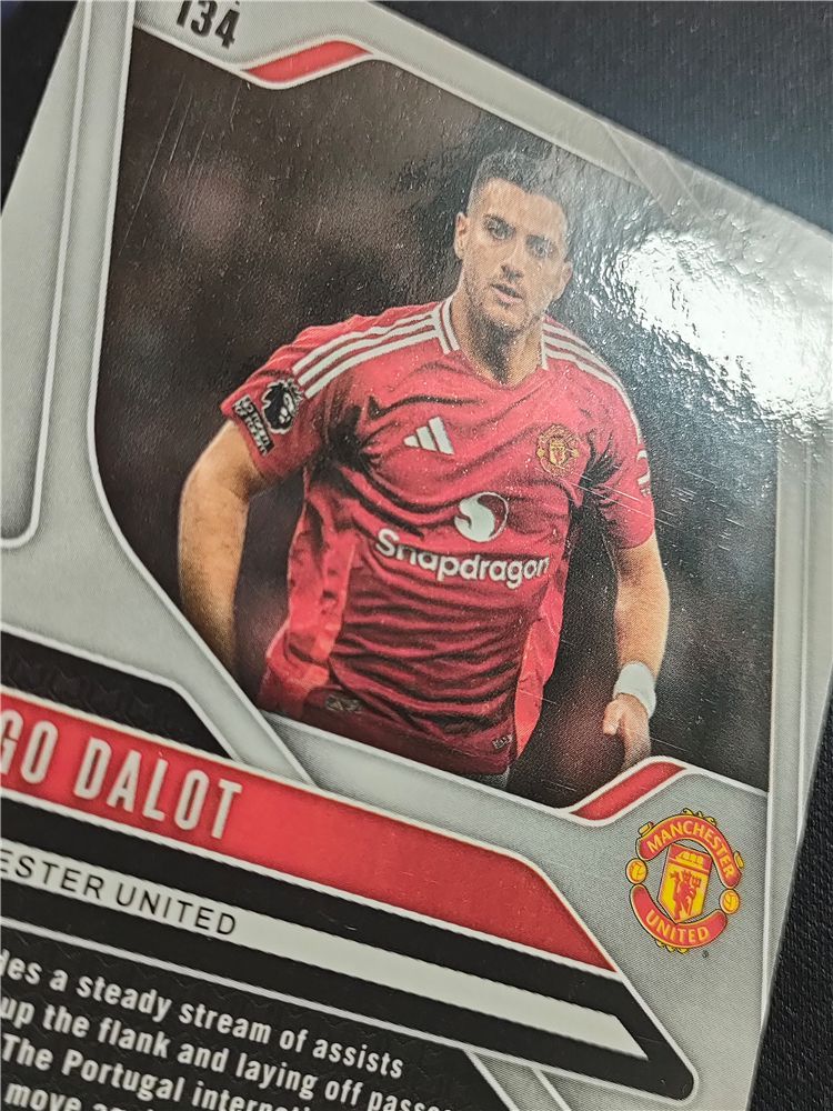 【LA足球】2024-25 PANINI PRIZM DIOGO DALOT 英超pz 曼联 迪奥戈 达洛特 葡萄牙 AC米兰 虎皮圈圈折 大 ...