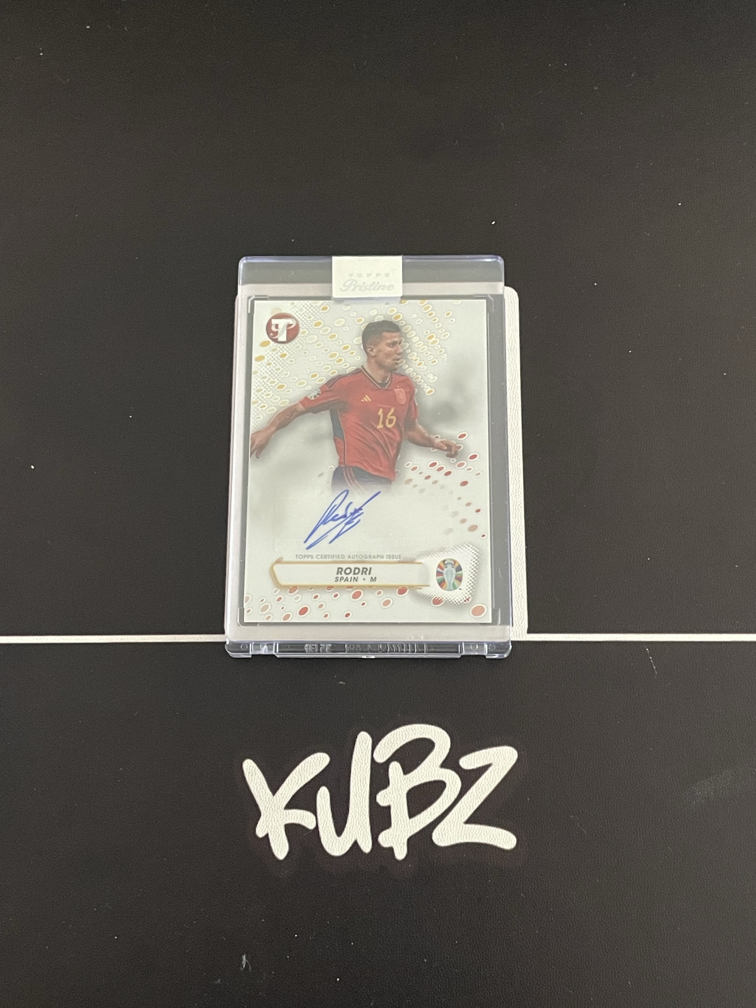 2023-24 Topps Pristine Rodri 太古 欧洲杯之路 西班牙 罗德里 签字 银折 原封砖 卡品如图 小张 卡淘