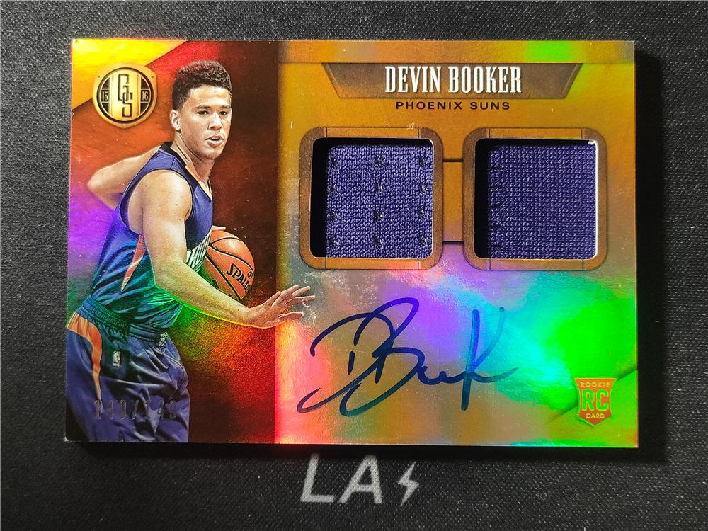 【LA拍卖】2015-16 Panini Gold Standard Devin Booker 金砖系列 新秀RC 德文 布克 超强得分后卫 ...