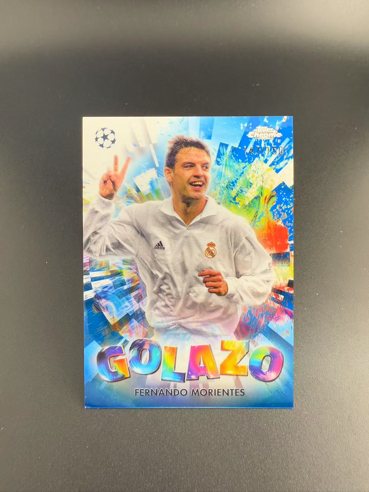 2025 Topps Chrome Fernando Morientes 【湖水蓝拍卖】 莫伦特斯 皇家马德里 皇马 欧冠 TC Golazo ...