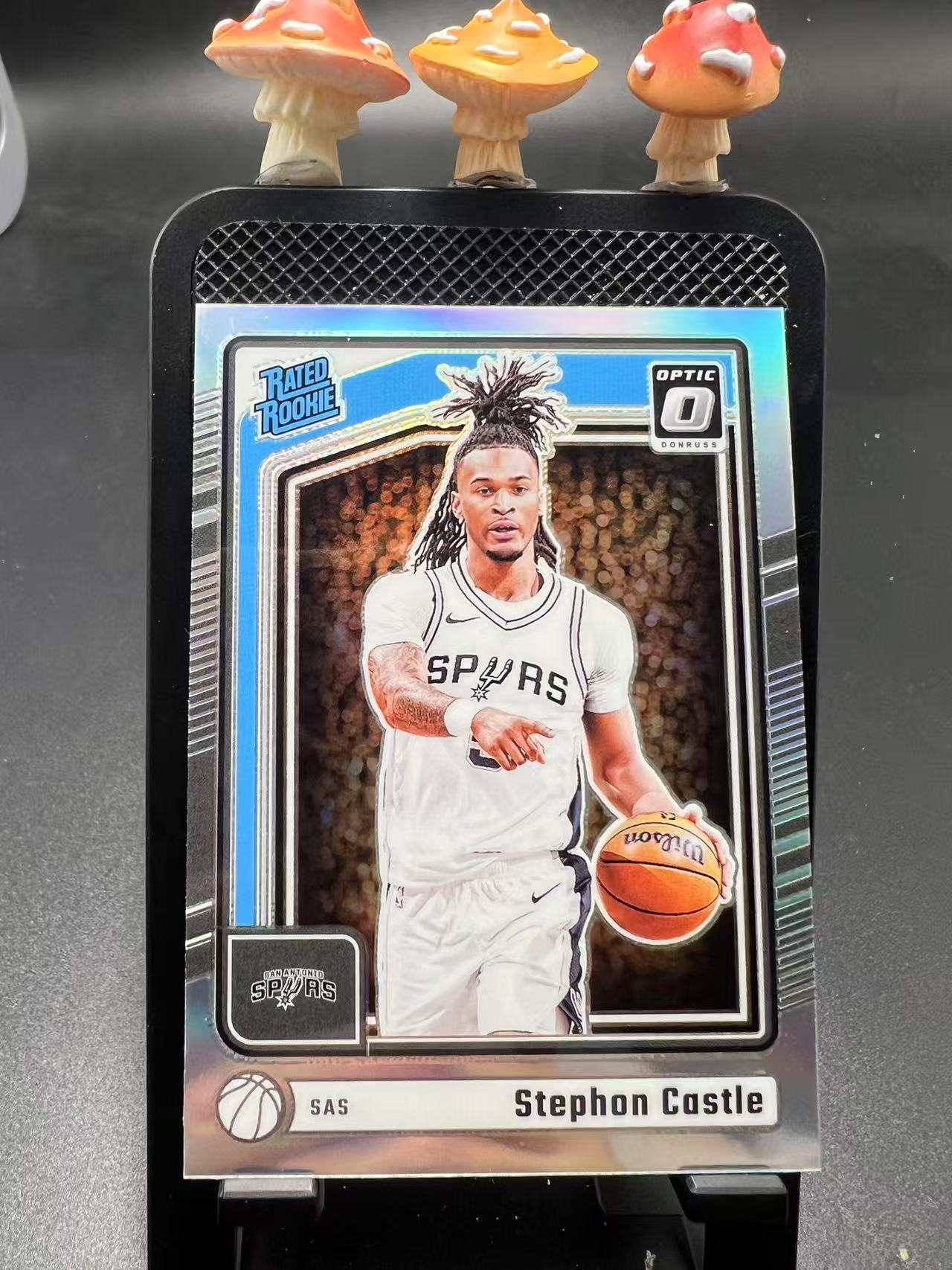 2024-25 Panini Donruss Stephon Castle RC 【EC】 杜蕾斯 op 马刺 斯蒂芬 卡斯尔 新秀 折射 银折 梅落91 卡淘
