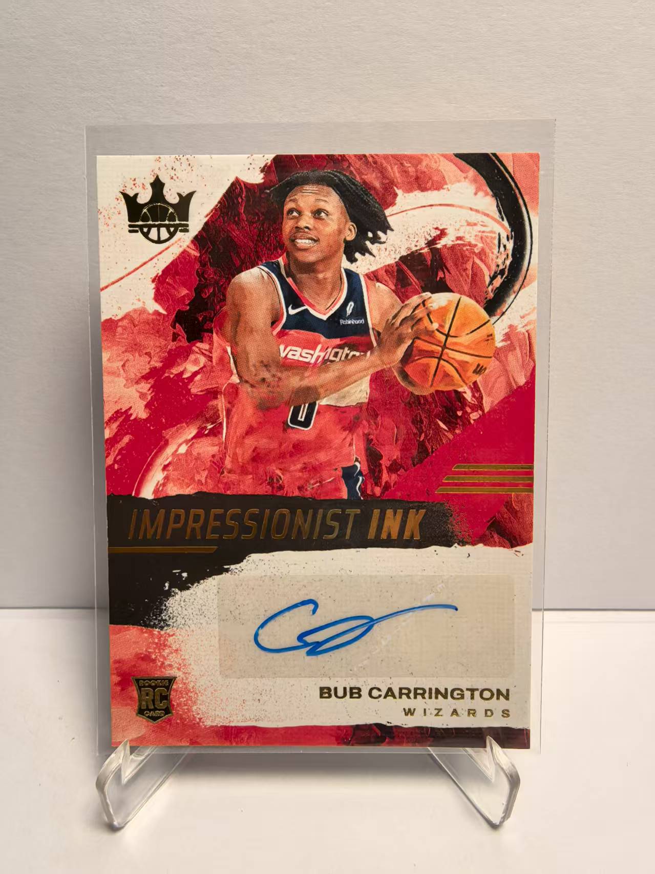 2024-25 Panini Court Kings Bob Carrington RC 奇才实力新秀 鲍勃 卡灵顿 油画系列 INK签 贴签 ...