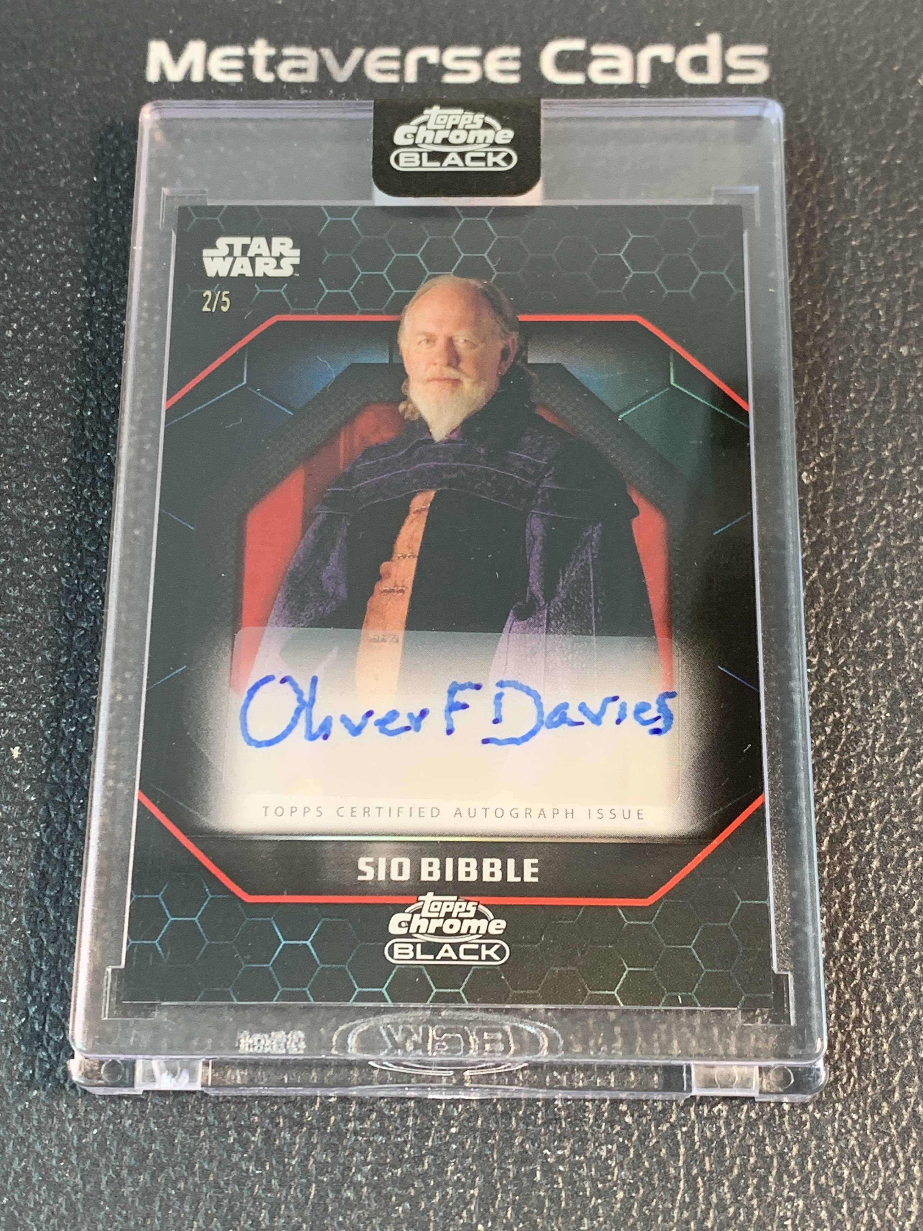 【元宇宙拍卖】闹米097：2024 Topps Chrome Black Star Wars Sio Bibble 星球大战 奥利弗 福德 ...