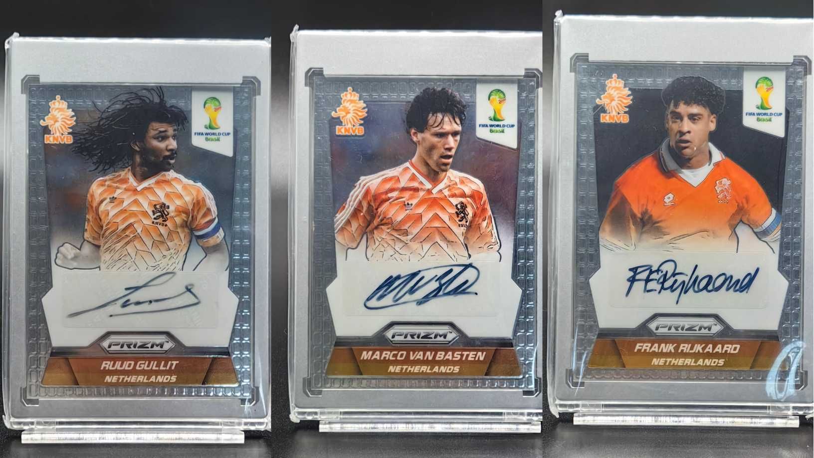 2014 Panini World Cup Prizm Ruud Gullit 世界杯 元年 古力特 巴斯滕 里杰 卡尔德 签字 完美签 荷兰 ...