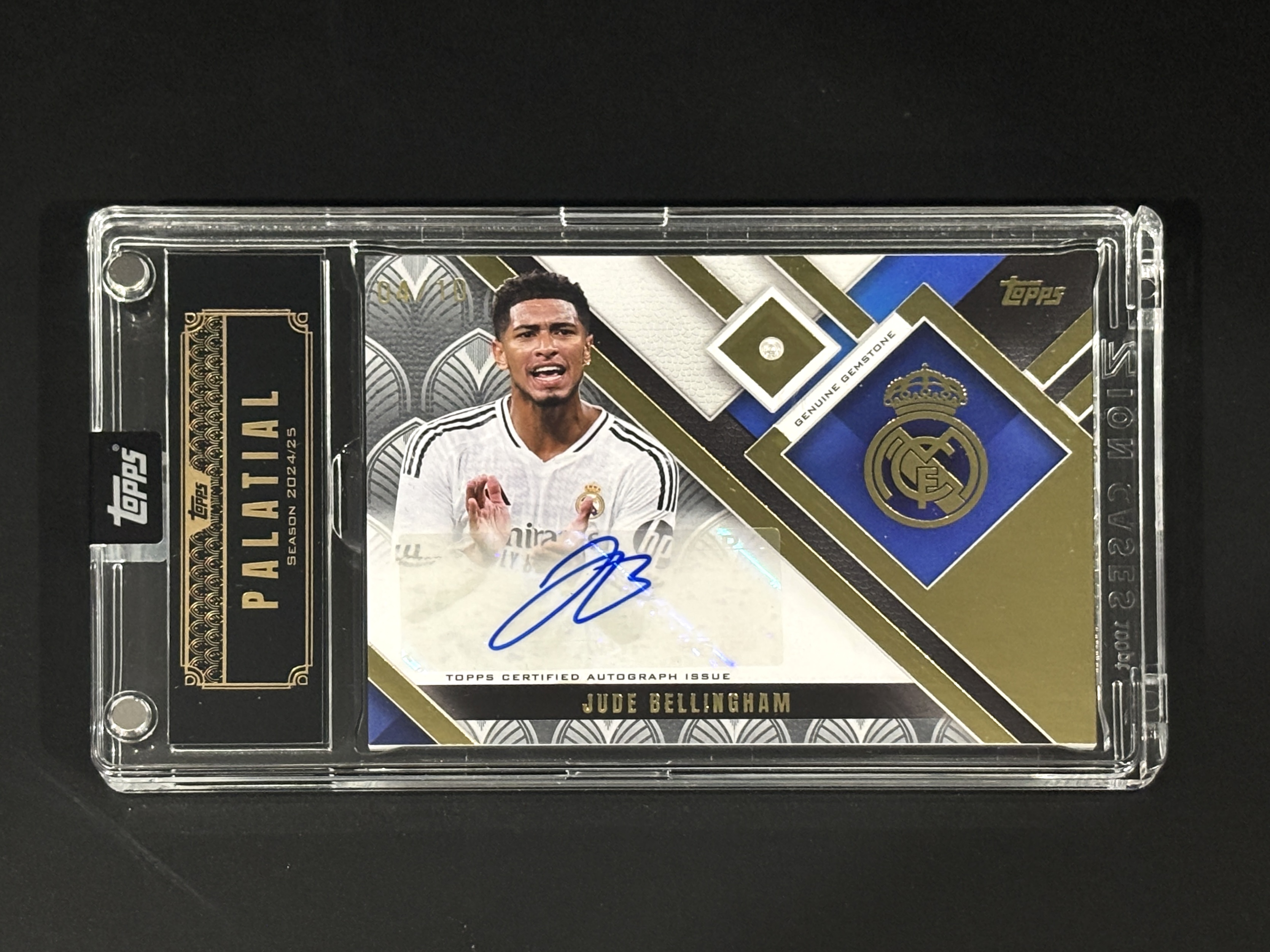 2024-25 Topps PALATIAL Jude Bellingham 皇马宫殿高端队盒 祖德 贝林厄姆 10编 钻石物料签 签字 黑 ...