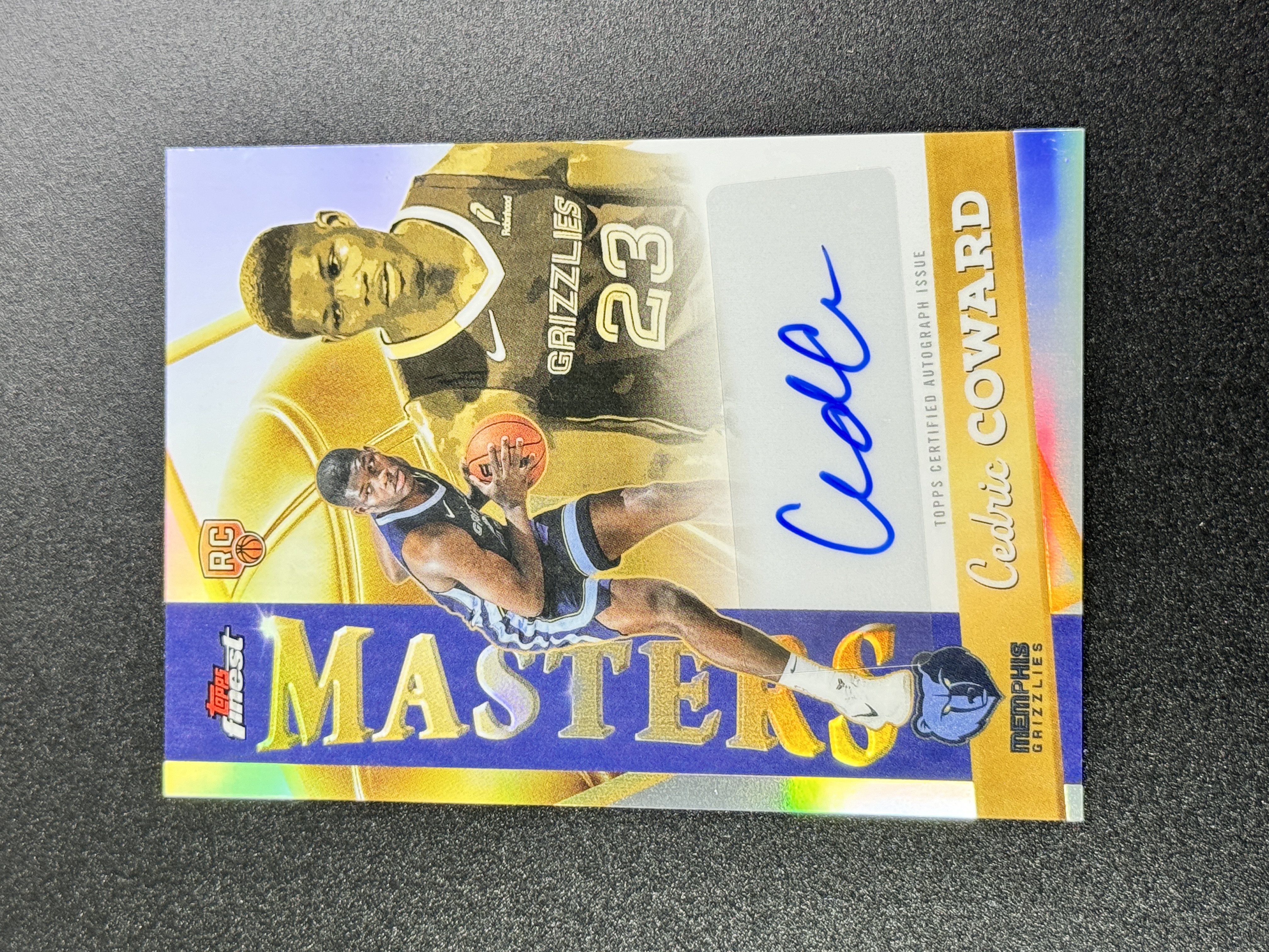 【喷子拍卖】2025-26 Topps Finest Cedric Coward 孟菲斯灰熊 塞德里克 考沃德 RC 新秀 Masters ...