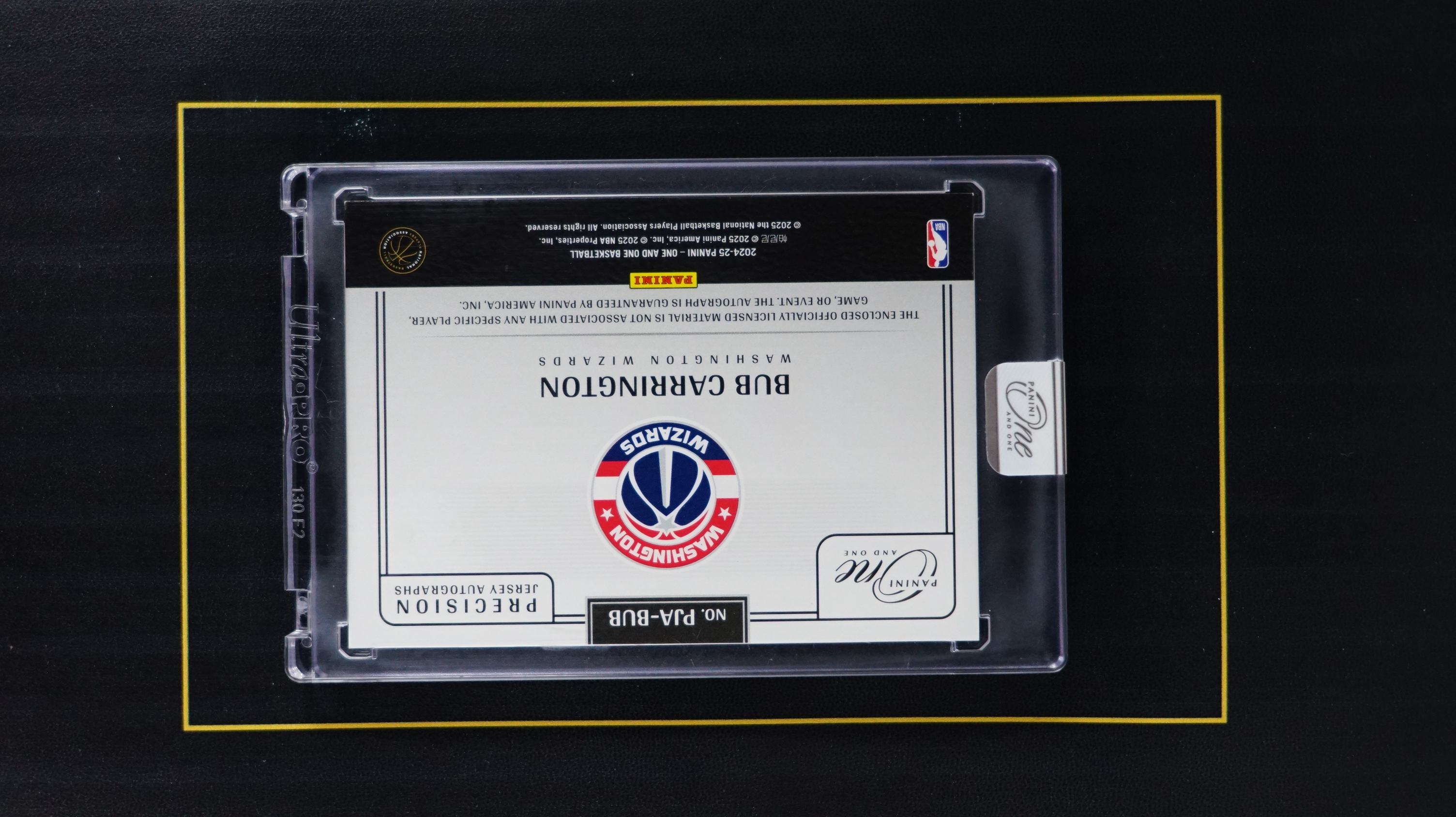 2024-25 Panini One and One Bob Carrington RC 新秀 奇才 鲍勃 卡林顿 卡灵顿 49编 RPA ...