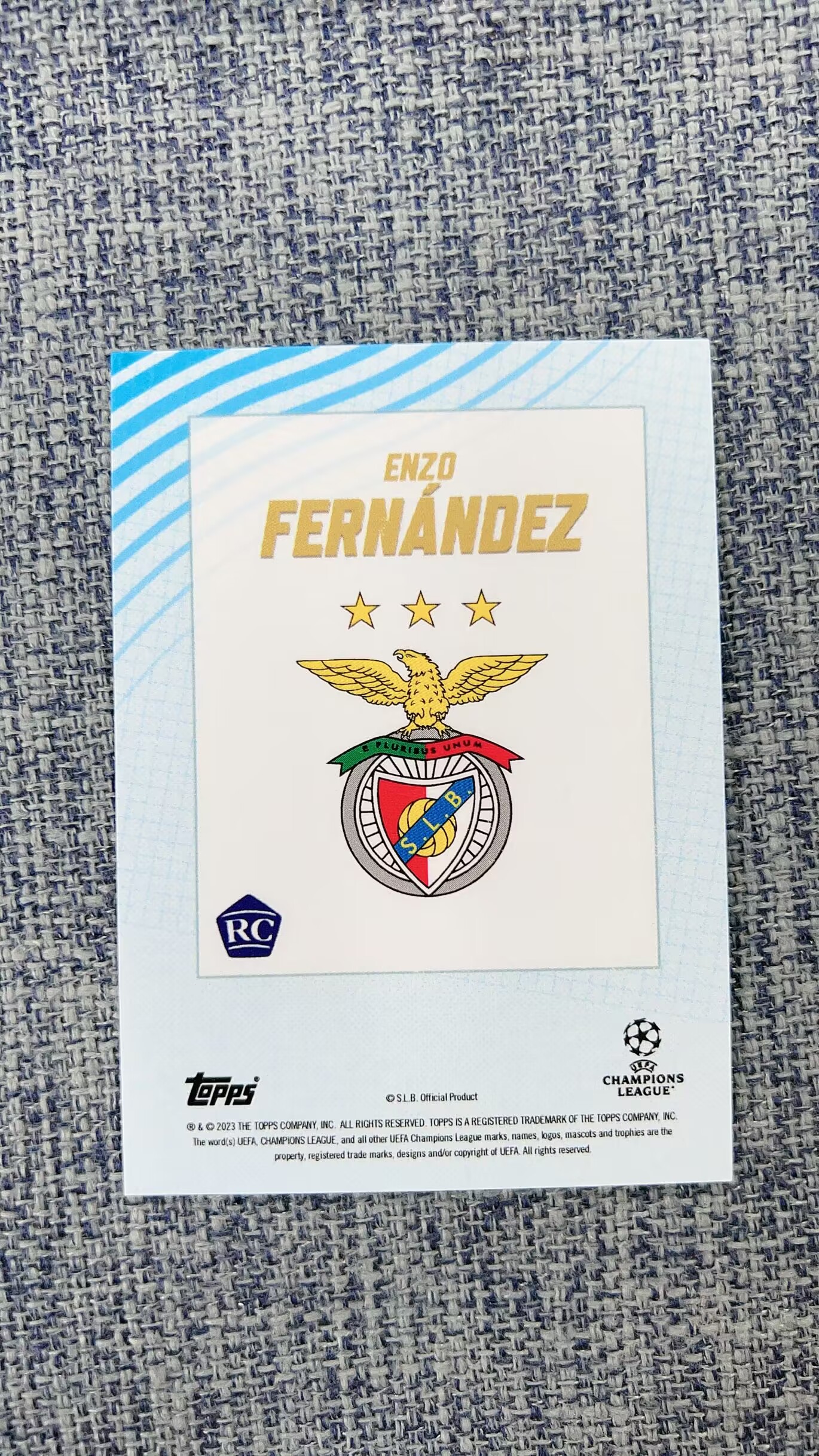 2022-23 Topps Gold Enzo Fernandez RC 【友好拍卖】 本菲卡新秀 恩佐 06/49编 Future ...