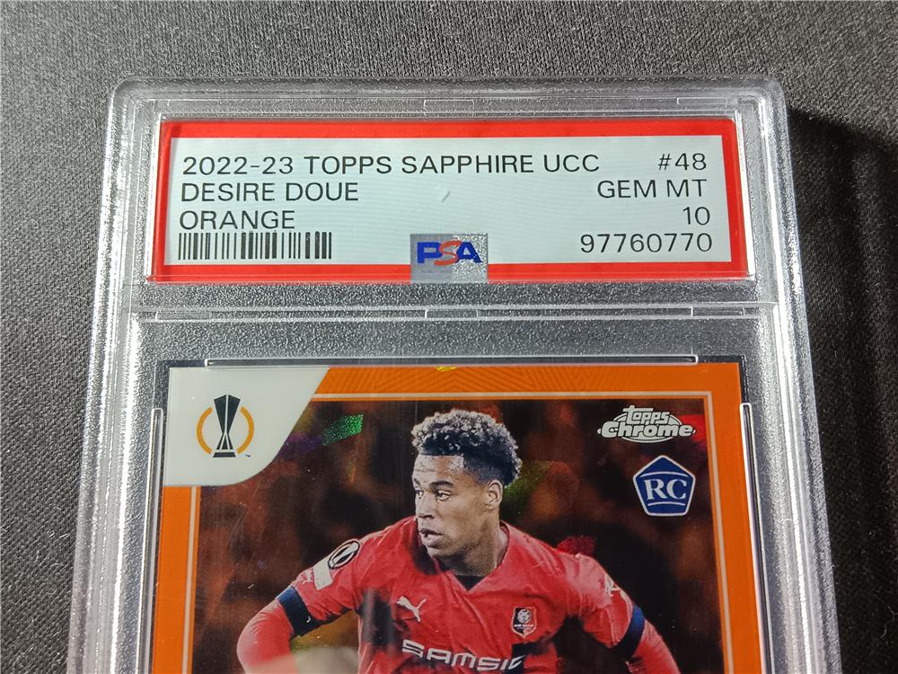 【LA拍卖精品】2022-23 Topps Chrome UCC Sapphire Desire Doue 欧冠 蓝宝石 新秀RC 德西雷 杜 ...