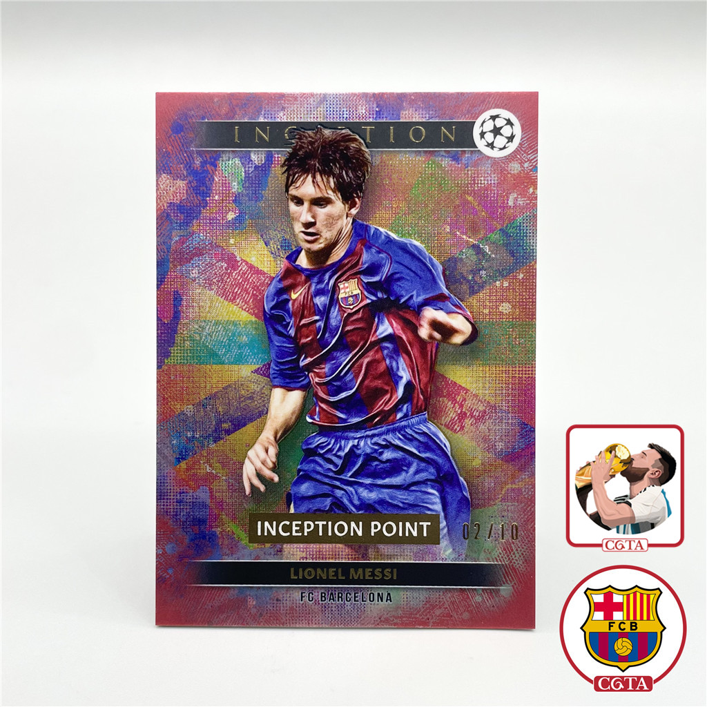 【CGTA /10 Messi】2024-25 Topps 欧冠Inception盗梦空间 巴萨 梅西 02/10编 背号编 ...