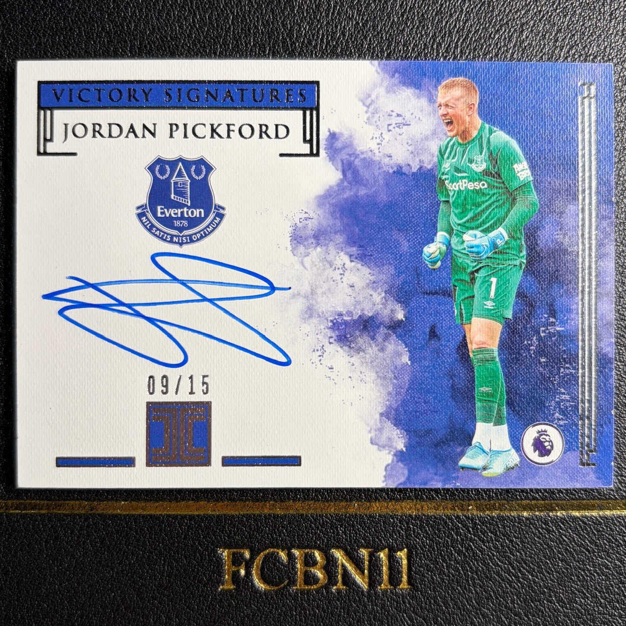【FCB拍卖】2019-20 PANINI IMPECCABLE JORDAN PICKFORD 乔丹 皮克福德 签字 胜利签 卡签 15编 ...