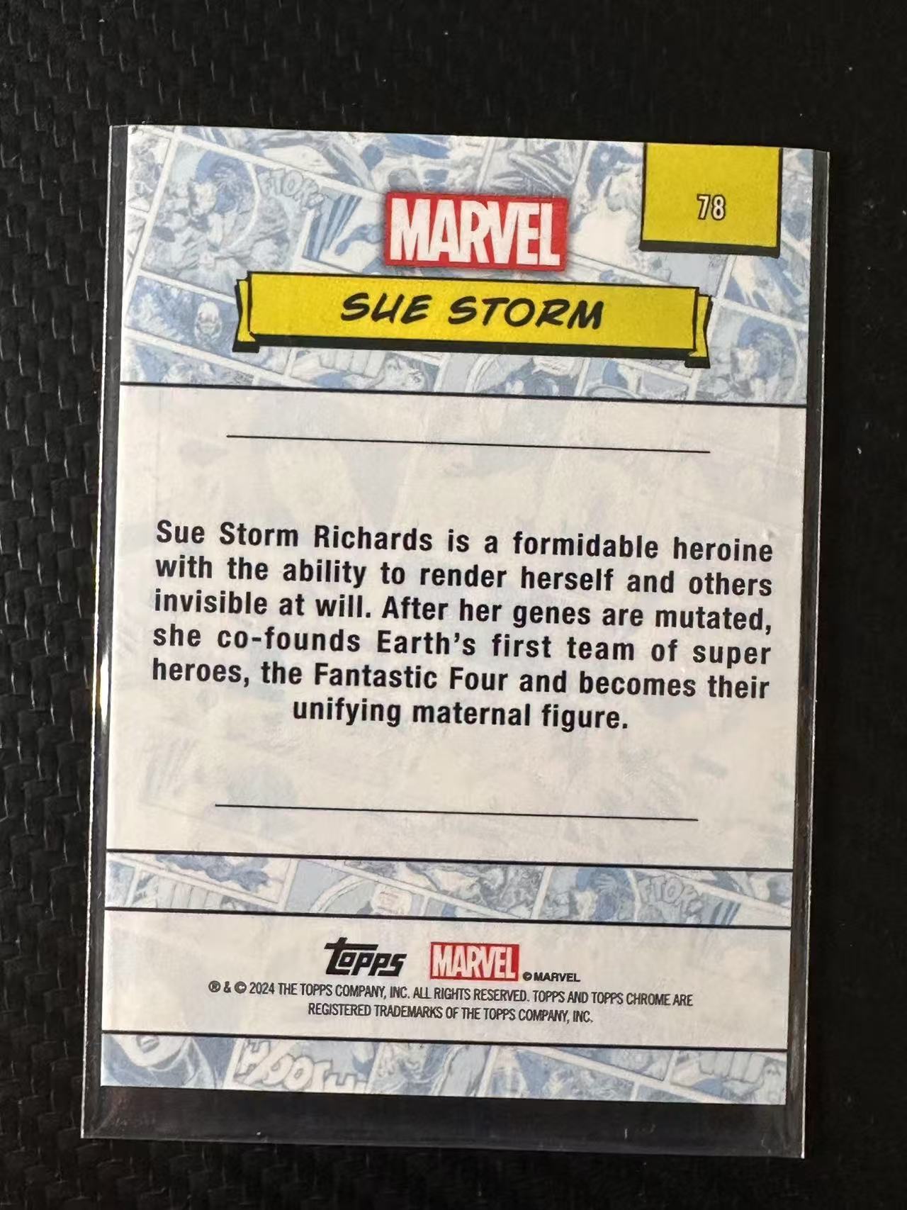 2024 Topps Marvel (MCU) 漫威 Chrome 元年 【十点代拍】 4/399编 银折射 Sue Storm 隐形女侠 ...