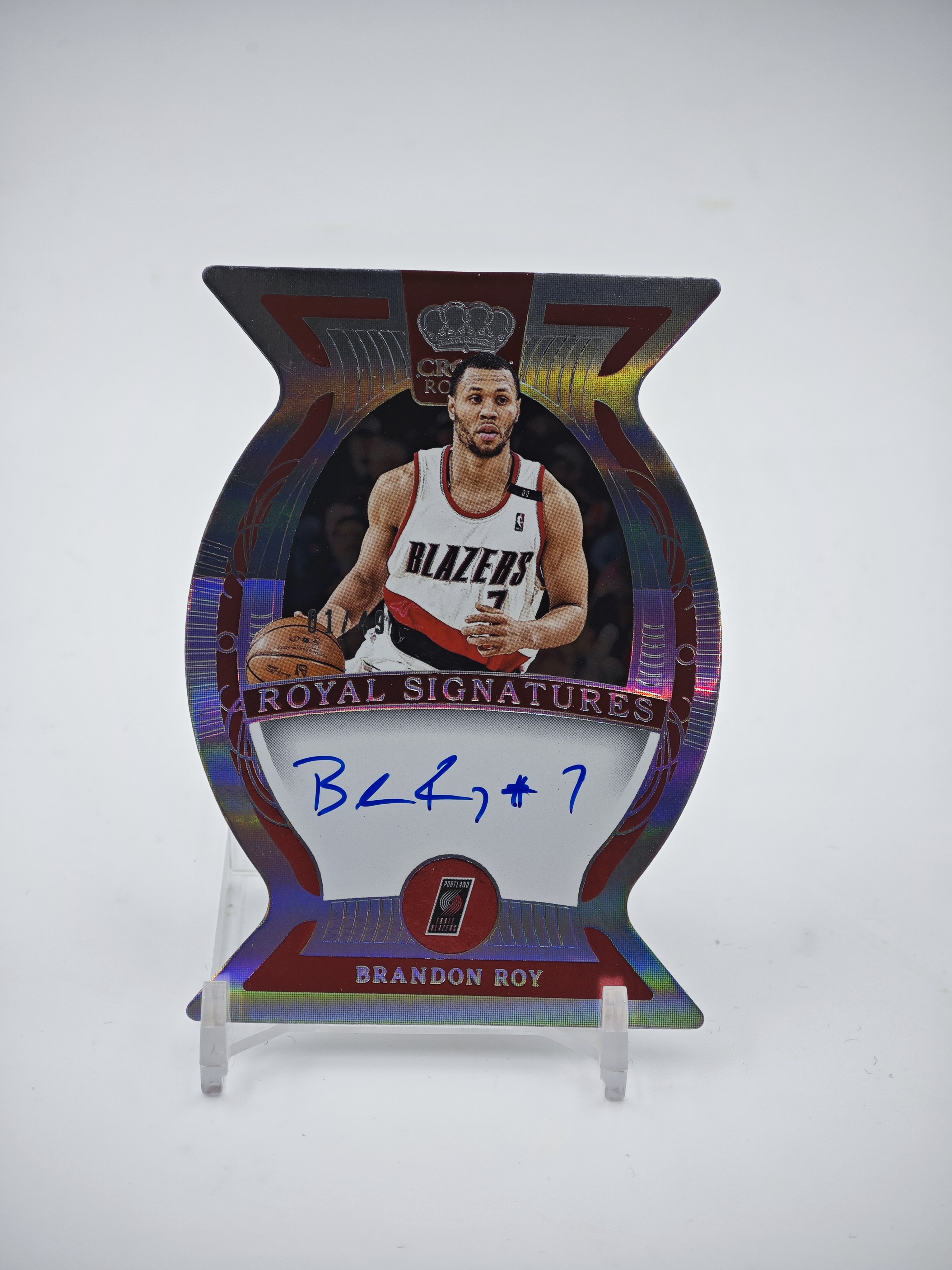 2023-24 Panini Crown Royale Brandon Roy 【鲸鱼拍卖】布兰登 罗伊 异型切割 折射 1/49编 首编 ...