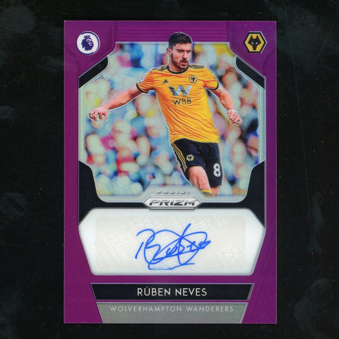 2019-20 英超 Prizm Ruben Neves 鲁本内维斯 元年 折射签字 紫折 狼队 葡萄牙 99编【US10-XX1877 ...