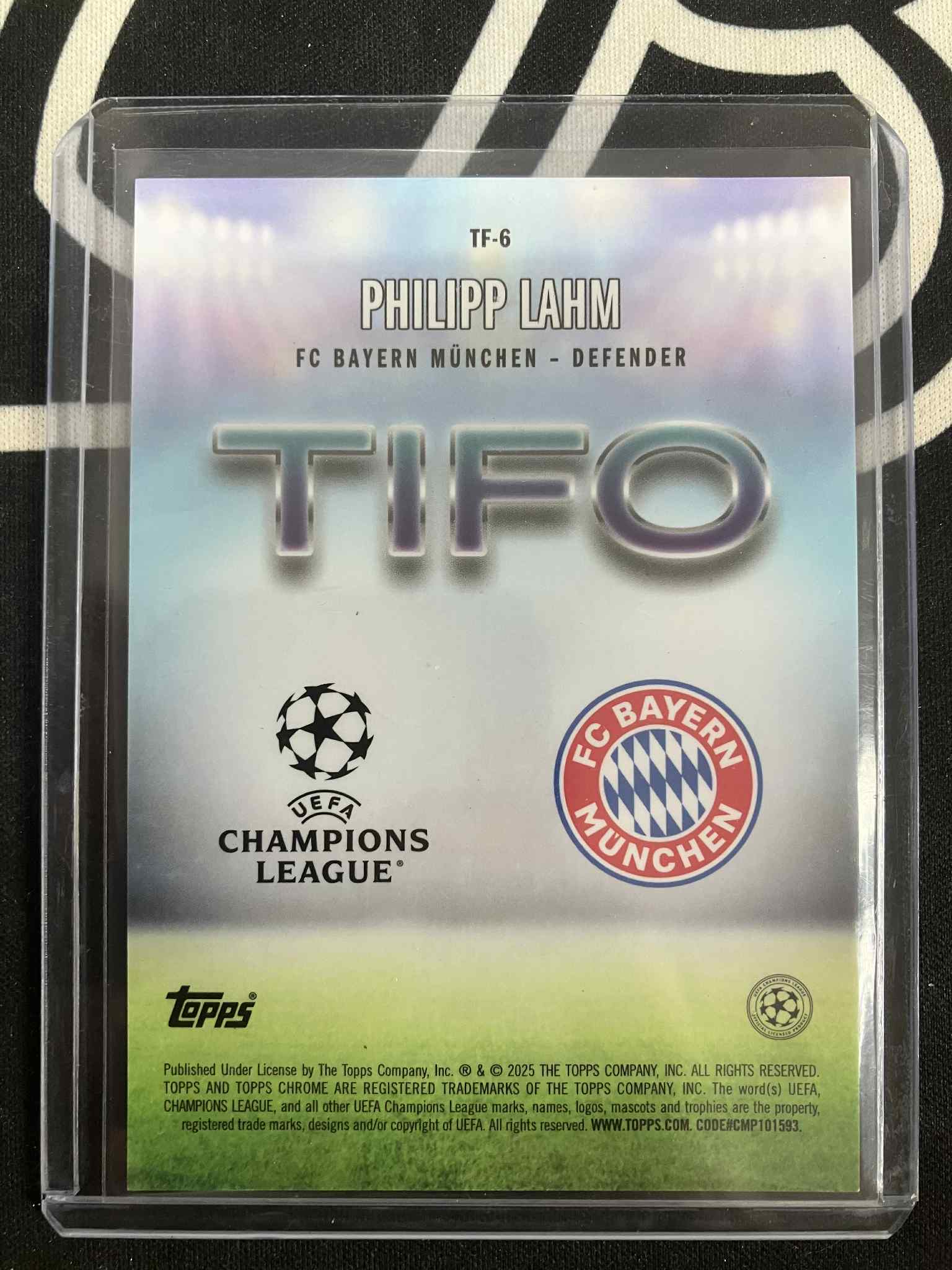 2024-25 Topps Chrome Philipp Lahm 欧冠TC 拜仁慕尼黑 菲利浦 拉姆 TIFO 特卡 大比例 SP 箱货 不 ...