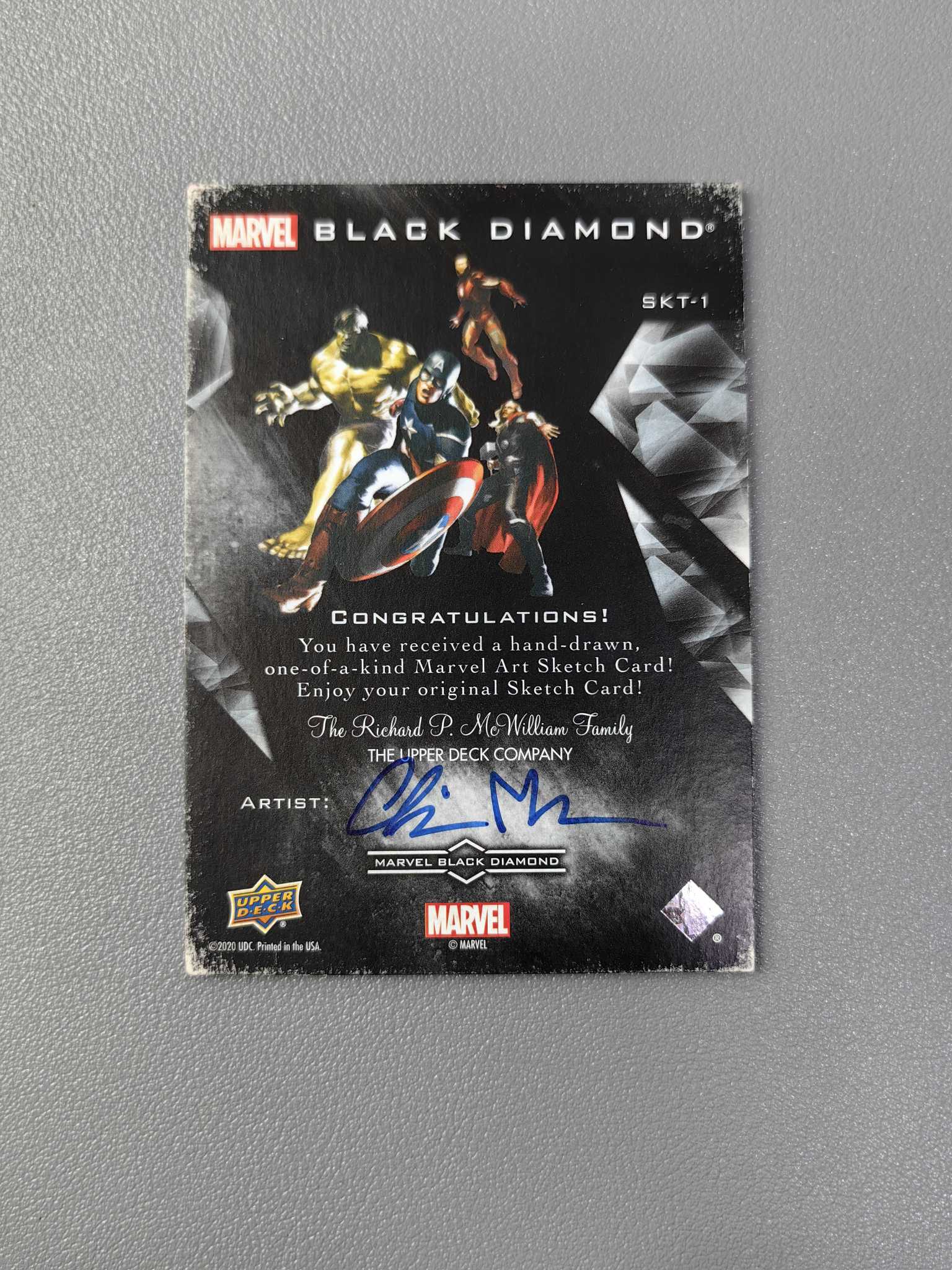 【MYC拍卖】2020 Upper Deck Marvel Black Diamond 漫威 黑钻 Black Widow 黑寡妇 手绘卡 S ...