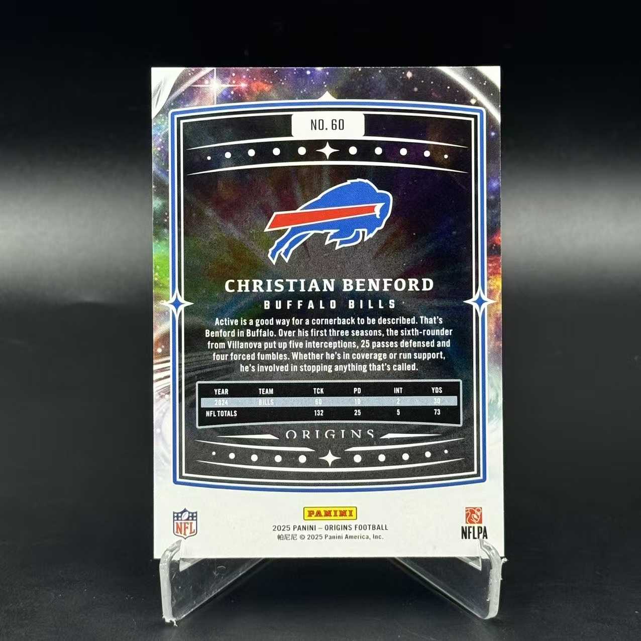 【浩冉拍卖】2025 Panini Origins Football 橄榄球 起源 50编 CHRISTIAN BENFORD 克里斯蒂安 本 ...