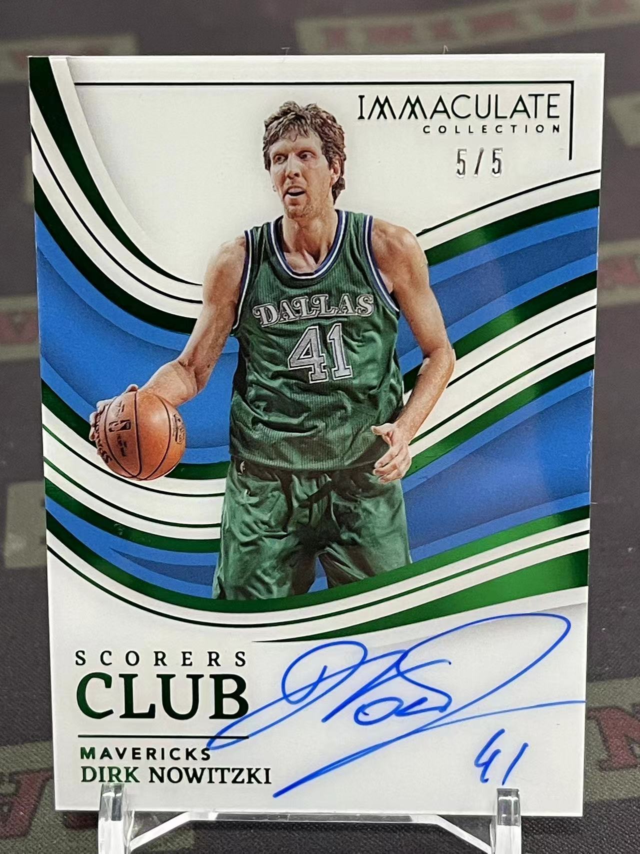 2022-23 Panini Immaculate Dirk Nowitzki IMM 德克 诺维斯基 绿版Green 得分俱乐部 镜面签字 ...