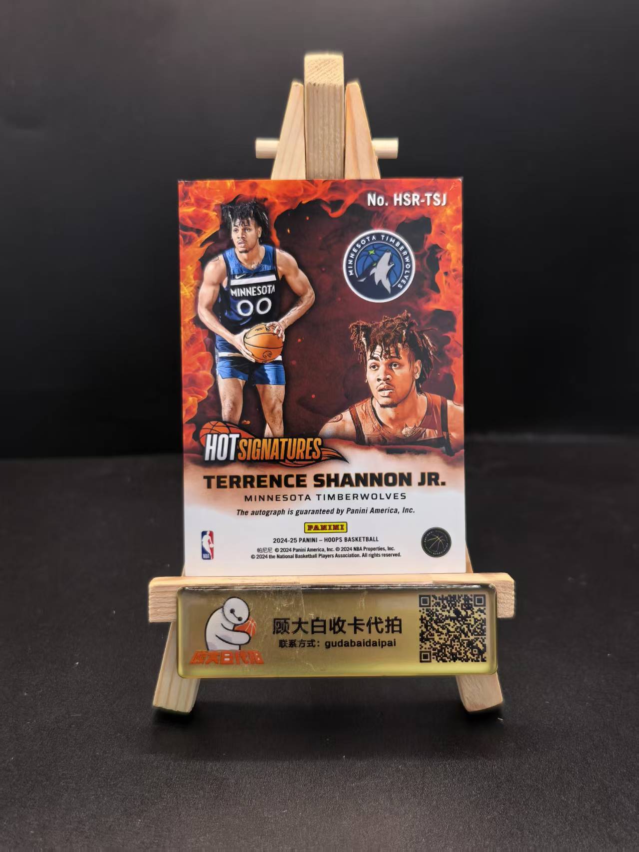 2024-25 Panini Hoops Terrence Shannon Jr. 【顾大白代卖】小特伦斯 香农 森林狼 新秀RC 签字 收藏 ...