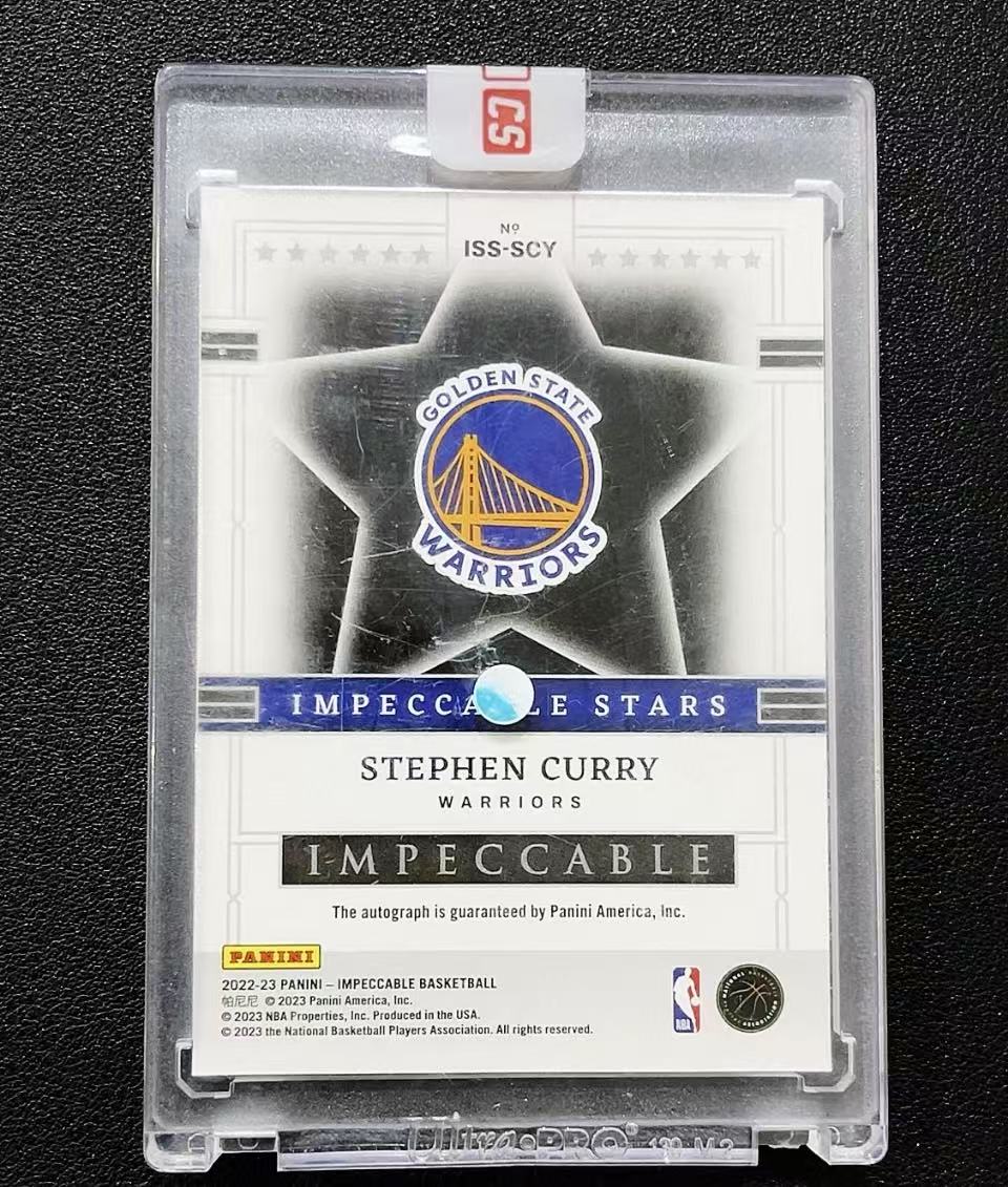 2022-23 Panini Impeccable Stephen Curry 【大锦拍卖】勇士 斯蒂芬 库里 小学生 小真金 04/25编 ...