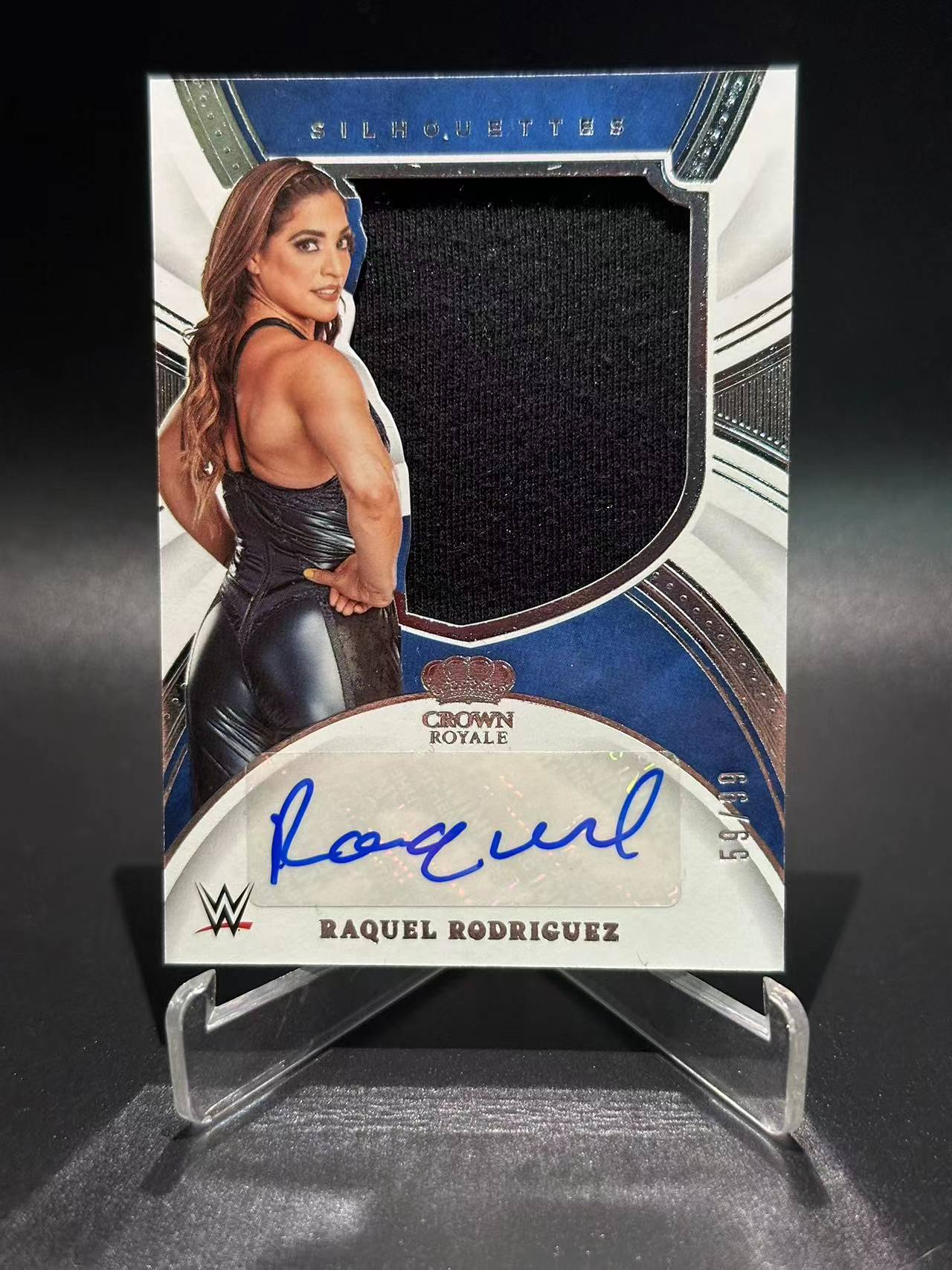 2022 Panini Chronicles Raquel Rodriguez WWE 编年史 皇冠 拉奎尔 罗德里格斯 99编 剪影物料签字 ...