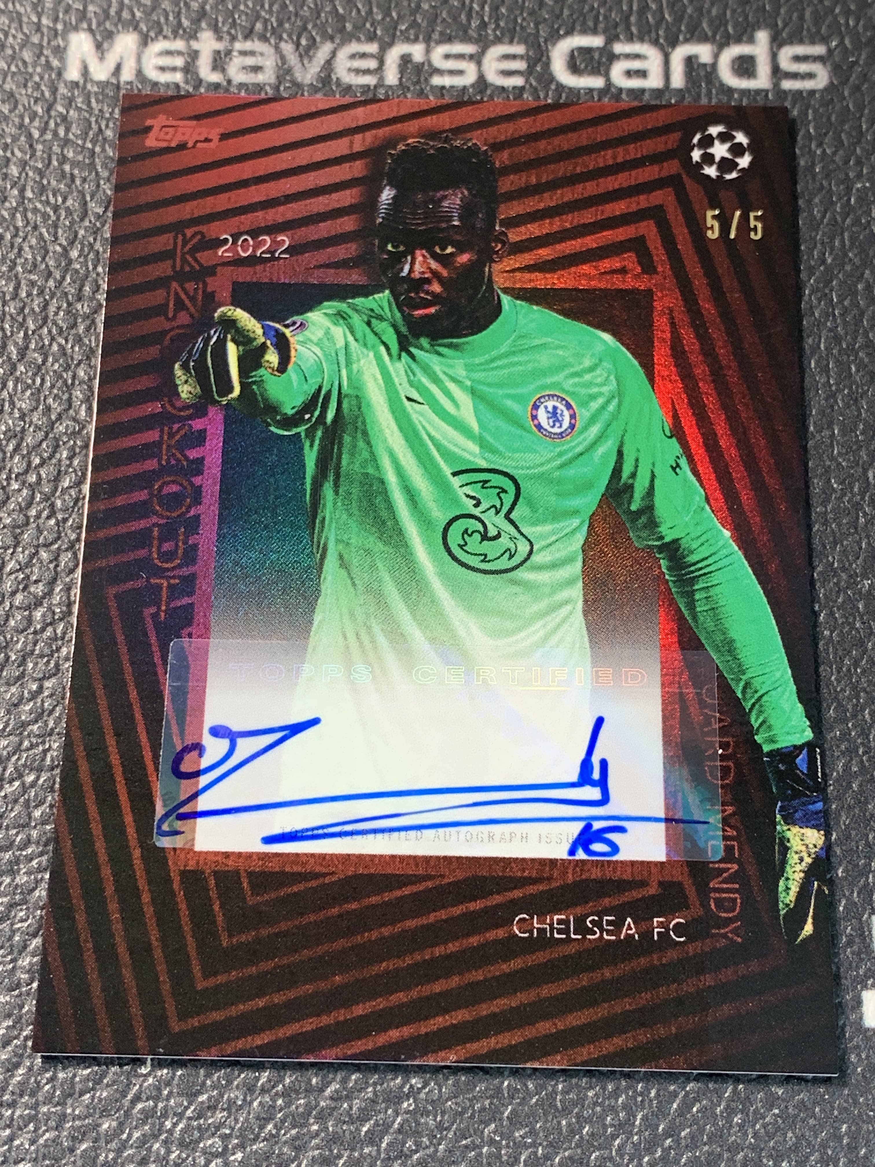 【元宇宙拍卖】K37-002：2021-22 Topps Knockout UCL Edouard Mendy 切尔西 塞内加尔 爱德华门迪 ...