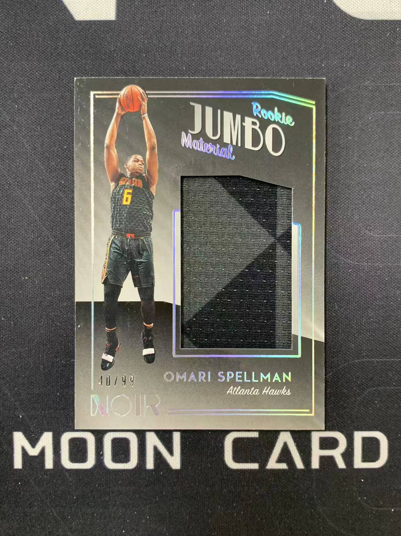 【梦卡拍卖】 18-19 Panini Noir Omari Spellman 新秀 大窗 球衣 99编 物料 奥马里 斯佩尔曼 森林狼 老鹰 ...