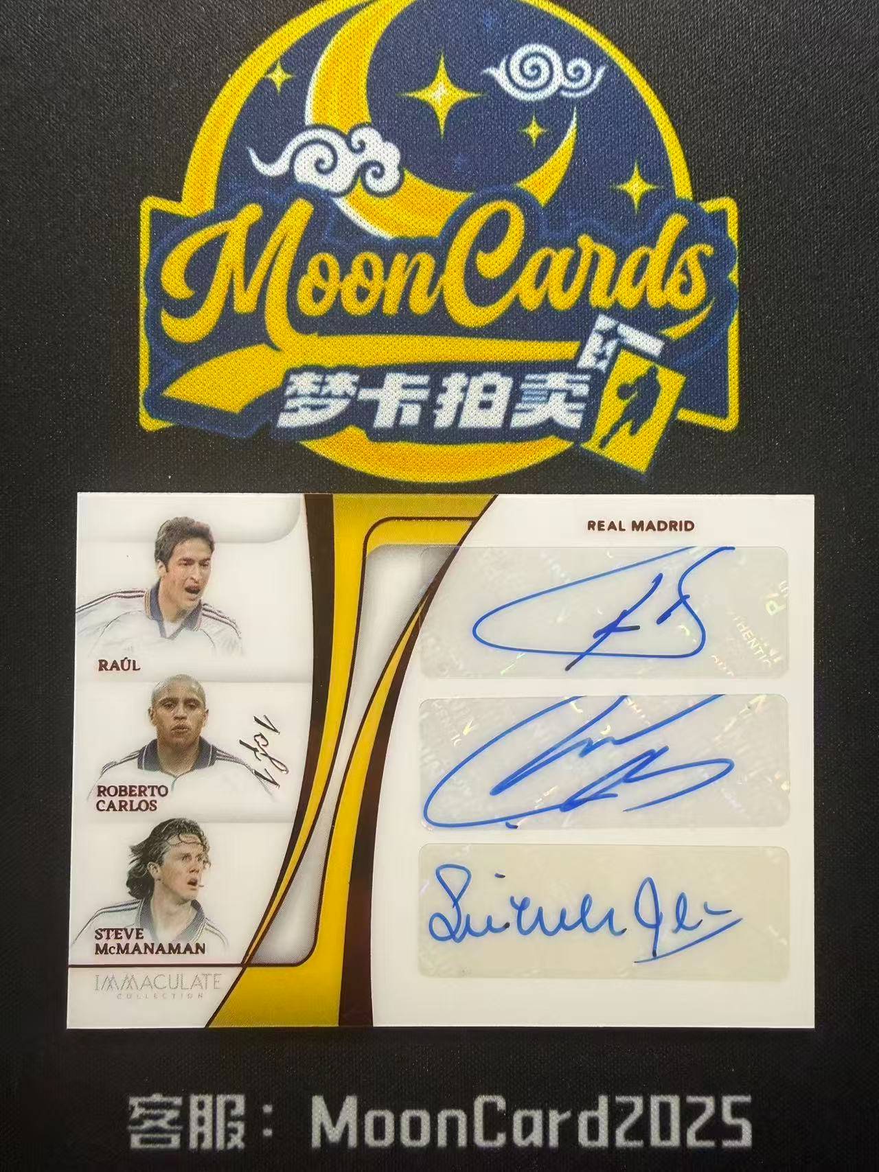 1/1编【梦卡拍卖】2024-25 PANINI-IMMACULATE RAUL 劳尔 CARLOS 卡洛斯 MCMANAMAN 麦克马纳曼 ...
