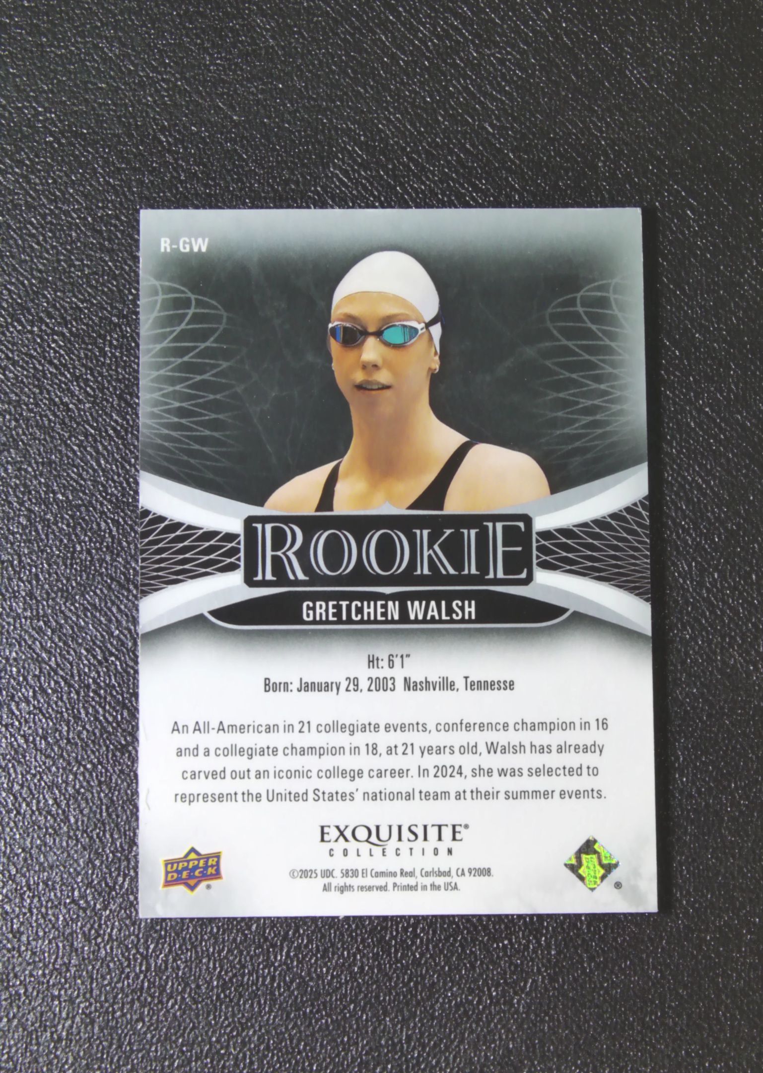 2025 Upper Deck Goodwin Gretchen Walsh RC 格雷琴 沃尔什 游泳 古德温 木盒 149编 Clay ...