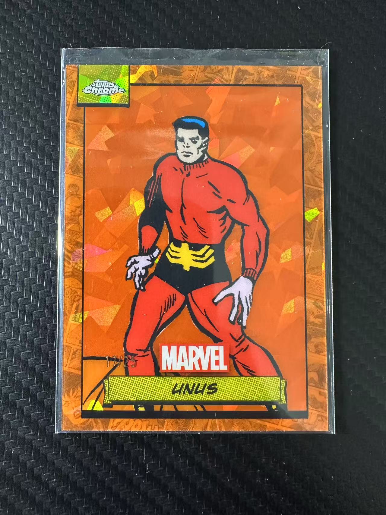 2024 Topps Marvel (MCU) 漫威 Chrome 元年 【十点代拍】 17/25编 橙碎冰折射 尤努斯 Linus #141 ...