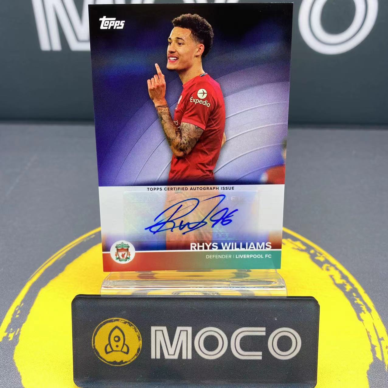2021-22 Topps Team Set Rhys Williams 【MOCO拍卖】利物浦队盒 里斯·威廉斯 签字 base签 英格兰 卡品如图 收藏必备 拍前看描述【MKXH-507】 卡淘