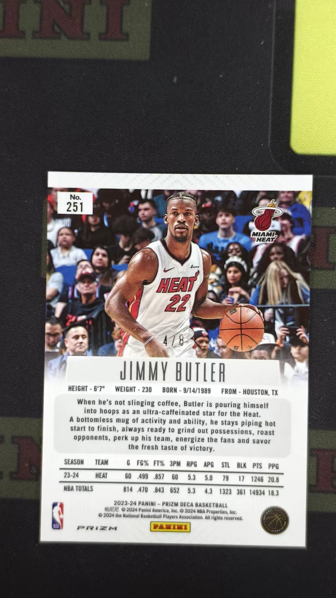 2023-24 Panini prizm deca Jimmy Butler pz 元年复刻 热火 吉米巴特勒 黑金shimmer折 8编 ...