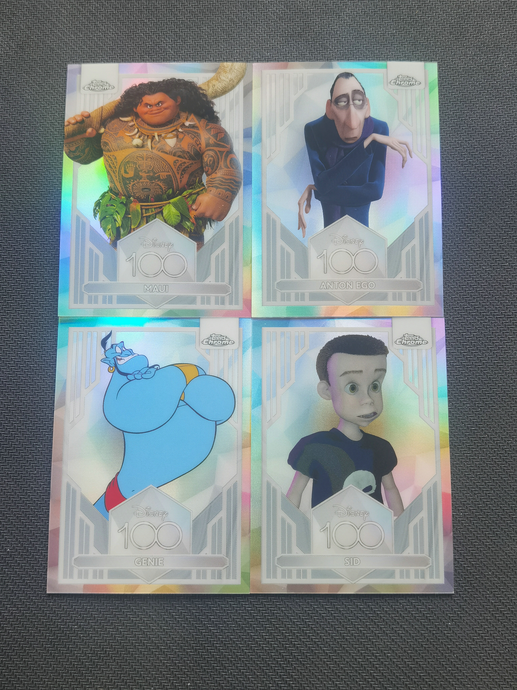 【MOKA魔卡球星卡】2023 Topps Chrome Disney 迪士尼 100周年 希德 毛伊 阿拉丁 柯博先生 银折 折射 一图打包 ...